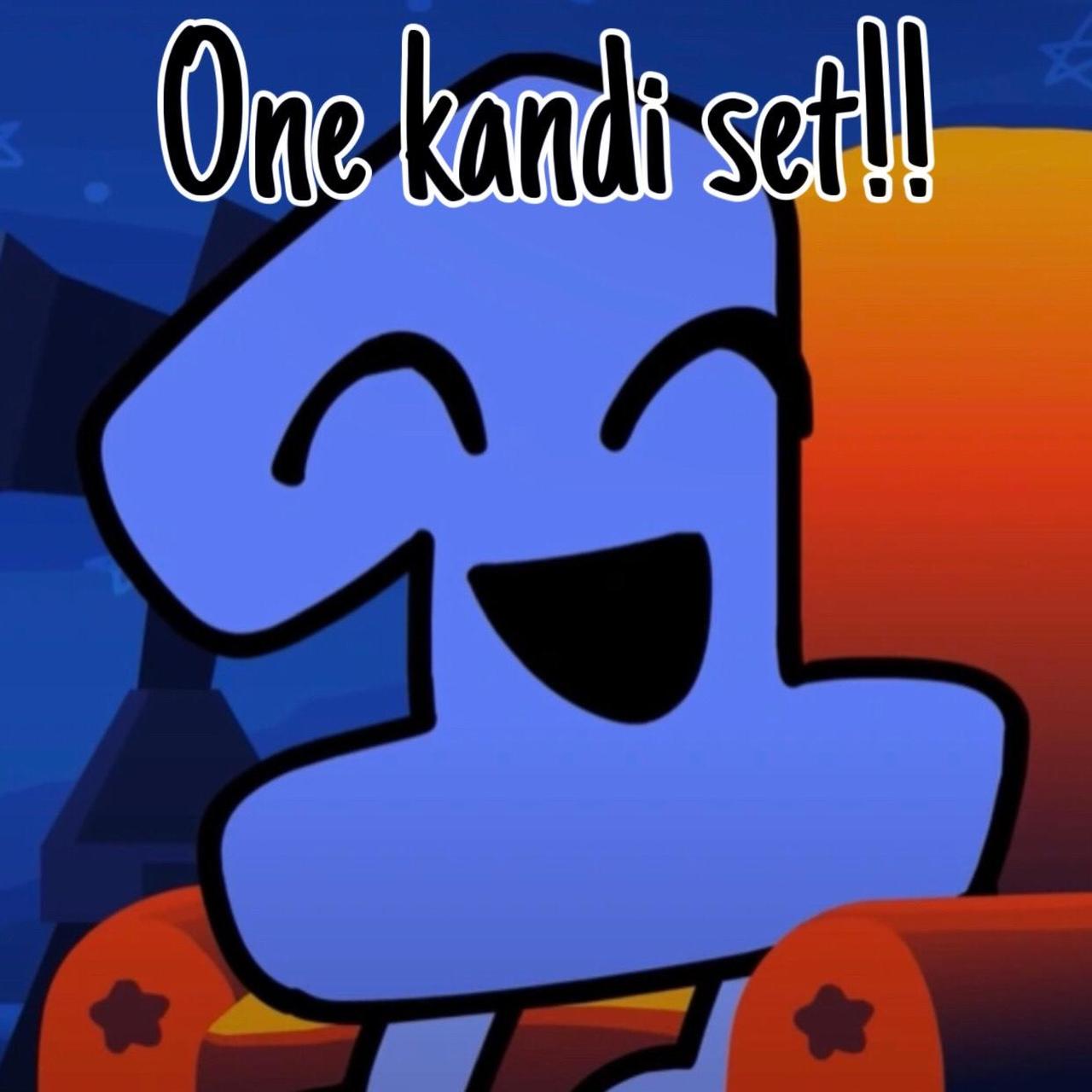 One Kandi Set - includes a small kandi star, a kandi... - Depop