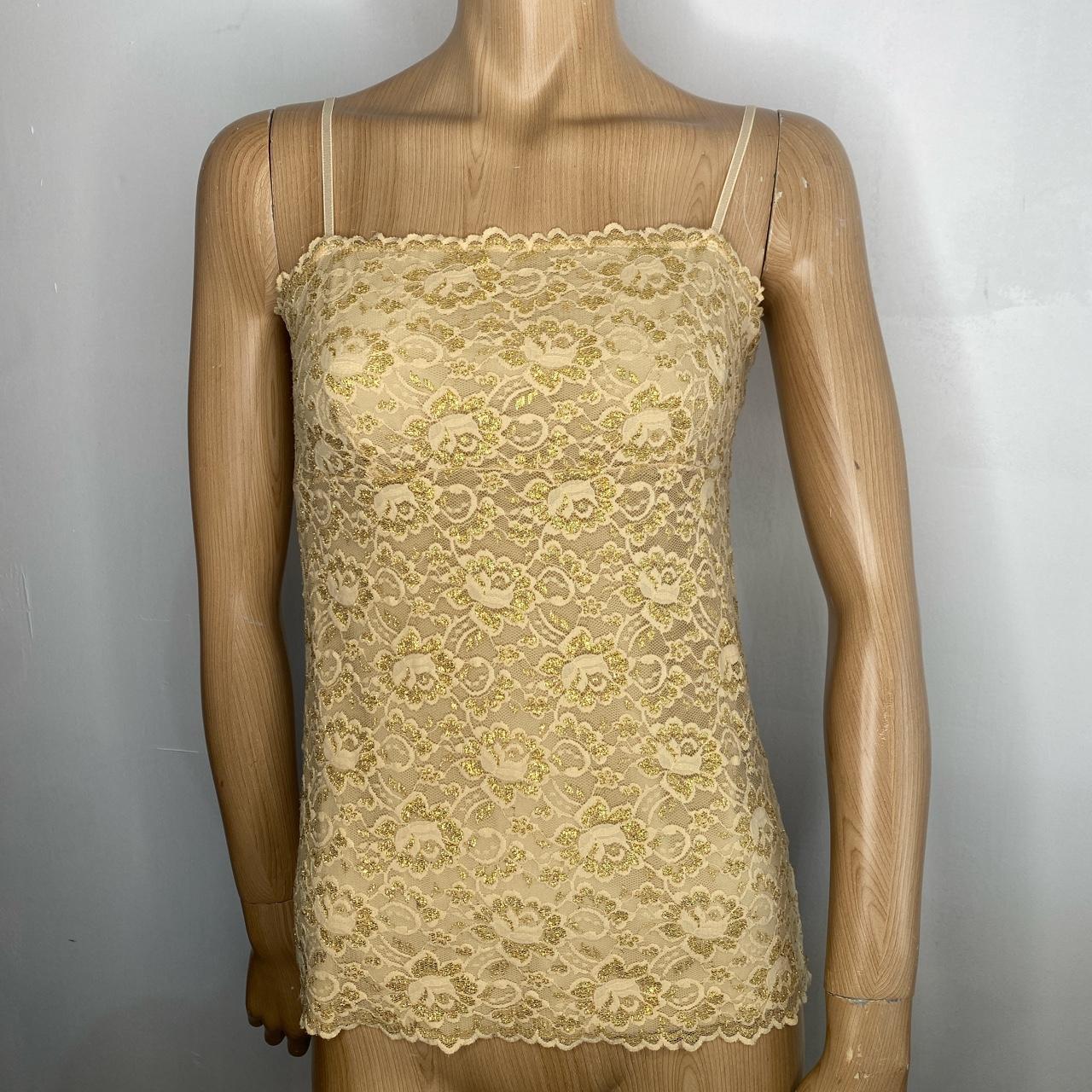Y2K FLORAL LACE TANK Size medium MOST PRICES ARE... - Depop