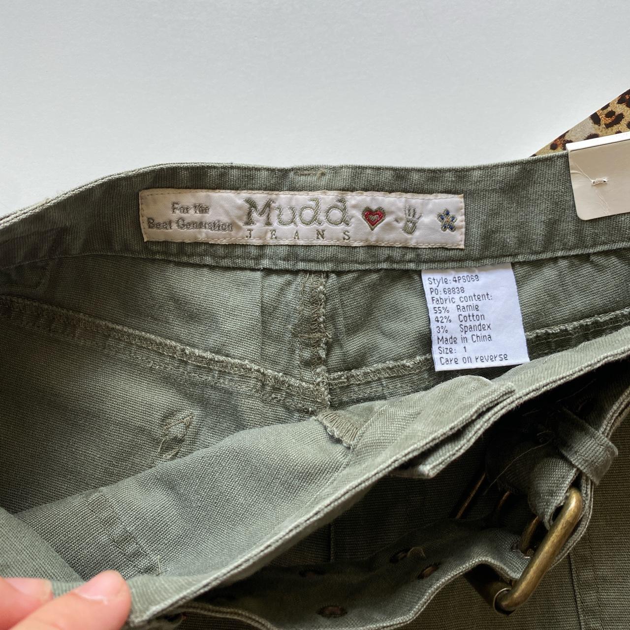 DEADSTOCK BELTED MUDD SHORTS Size 1 Waist 14... - Depop