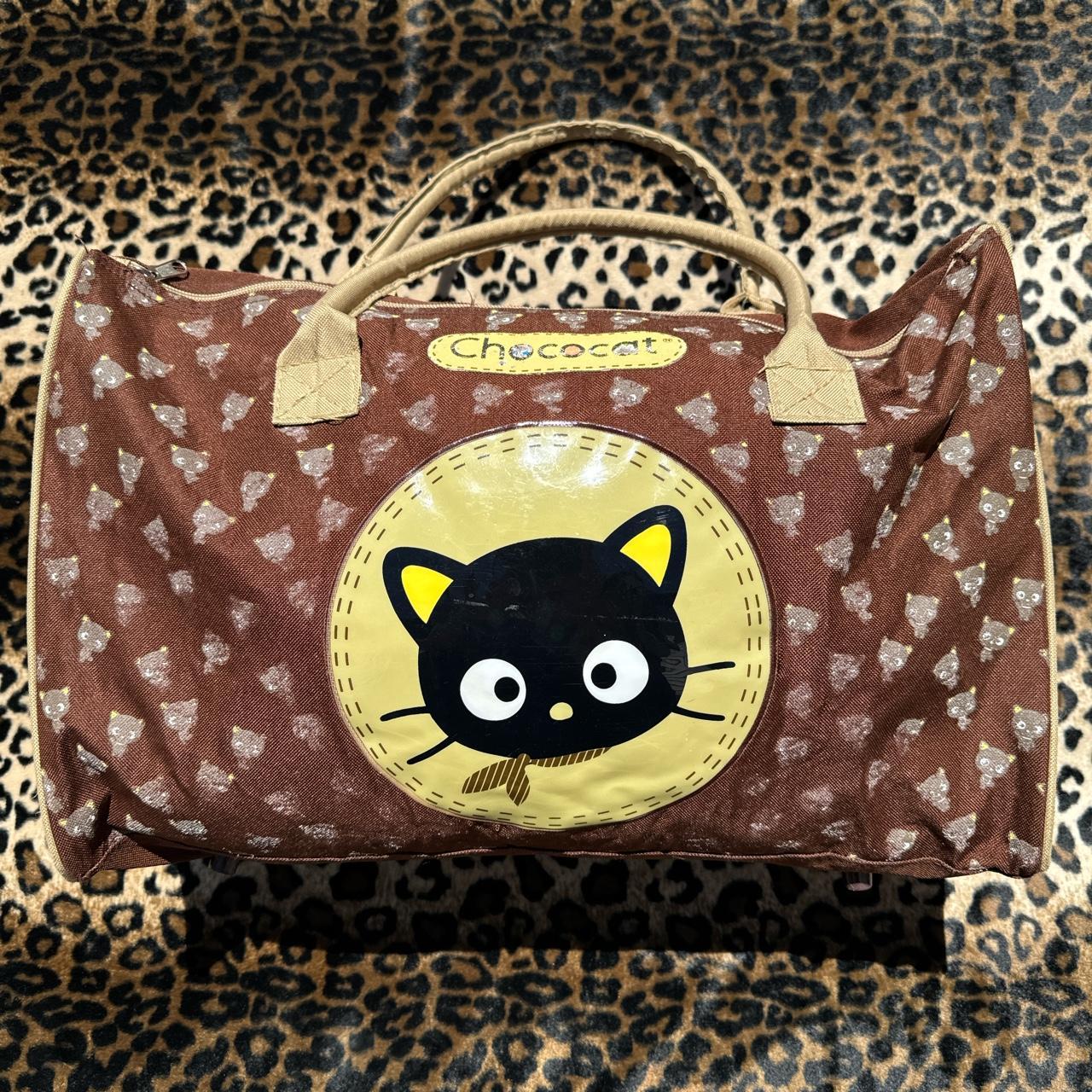 2009 SANRIO CHOCOCAT LARGE DUFFLE BAG Size 14x19... - Depop