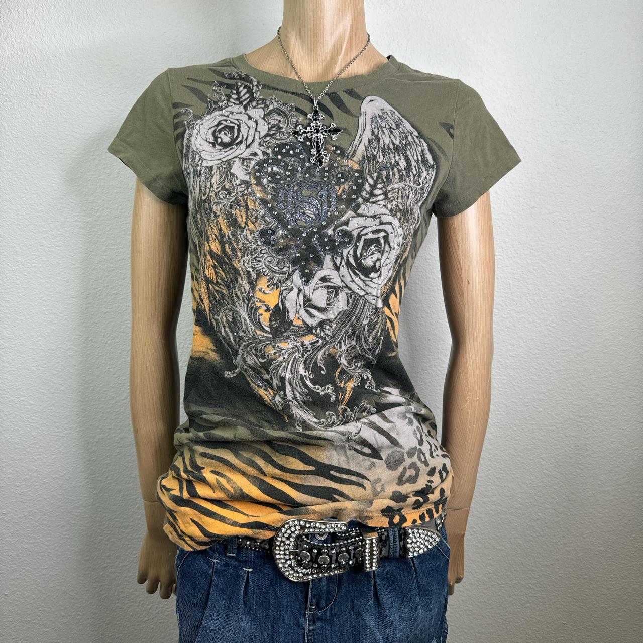 SOUTH POLE GRUNGE MCBLING STYLE TOP Size XL P2P... - Depop