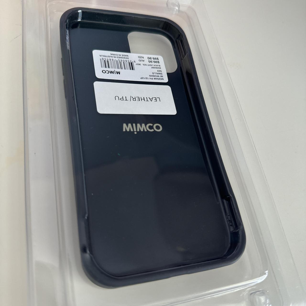 Black mimco case iPhone 12/12pro Brand new never used - Depop