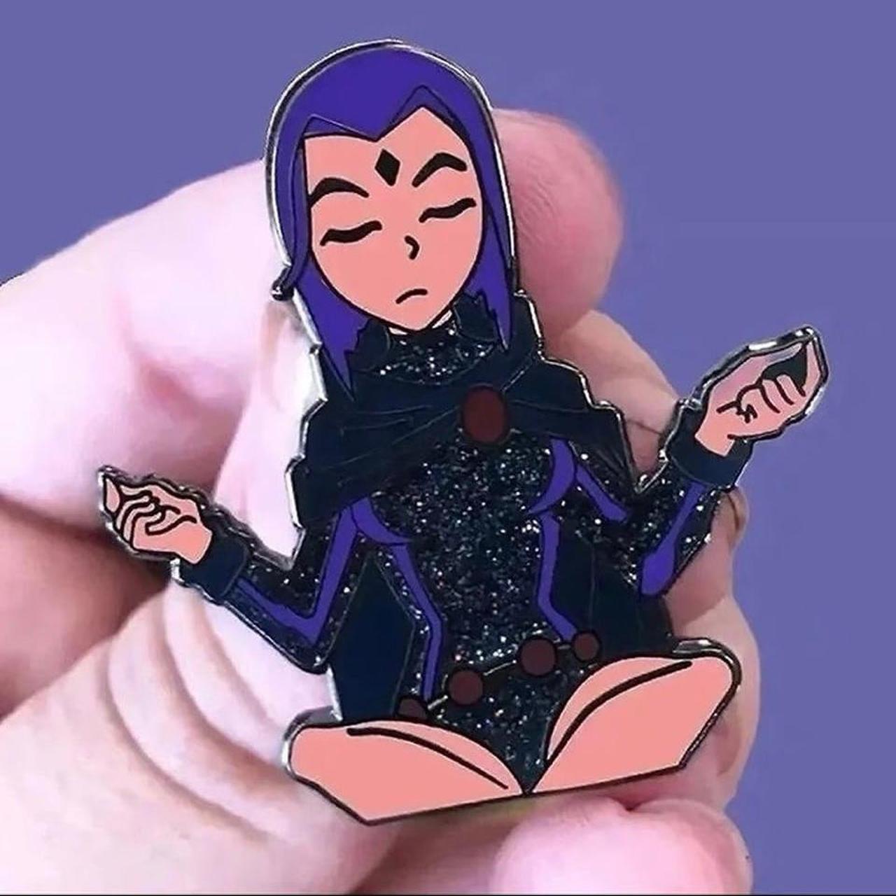 New "Raven" (Teen Titans) Enamel Pin (1.2" wide x... - Depop