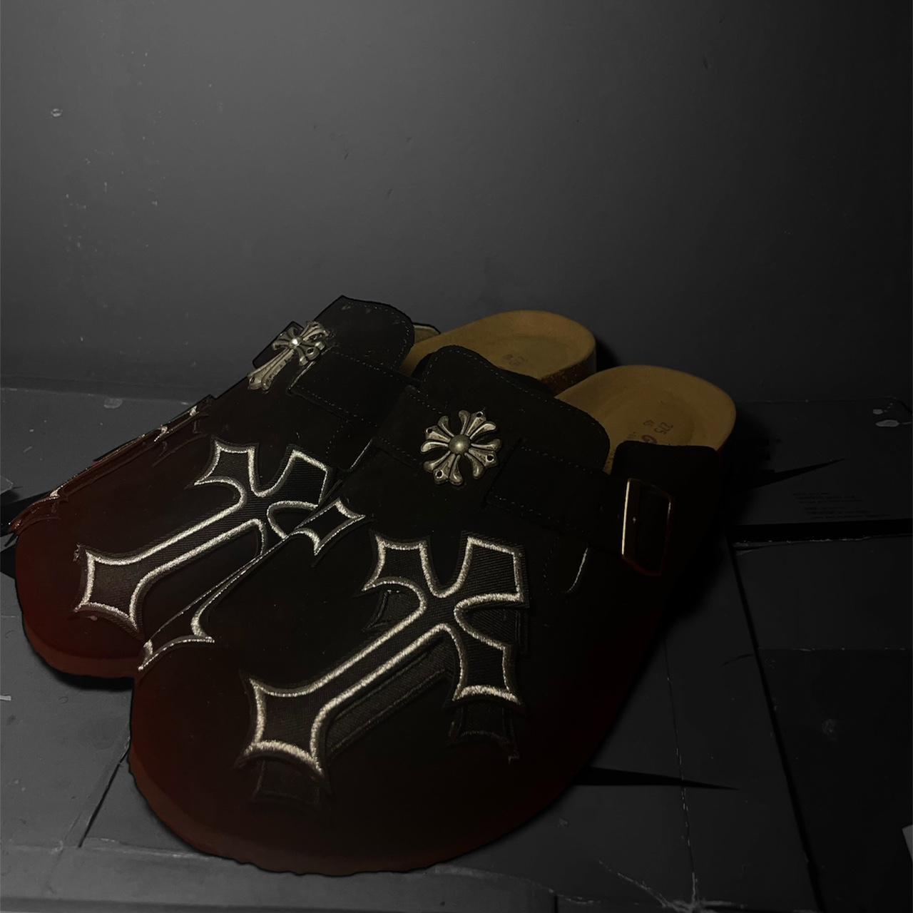 Luxury Cross Clogs / Black & Silver *BRAND NEW* All... - Depop