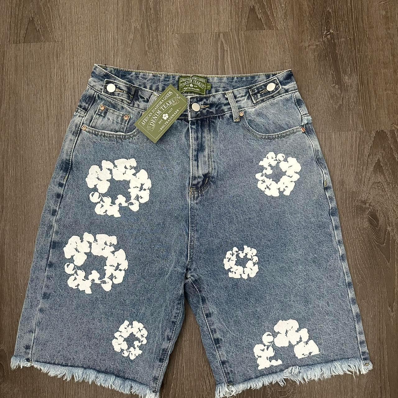 Denim Tears Men's Blue Shorts BRAND NEW| Denim Tears... - Depop