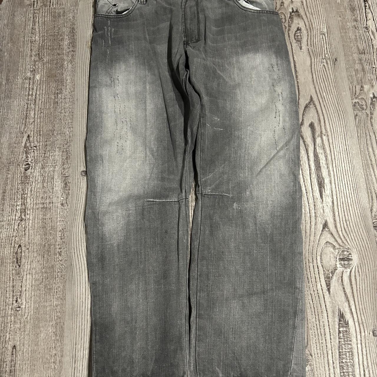 Akoo baggy jeans size 42 18 inches wide 42 inches... - Depop