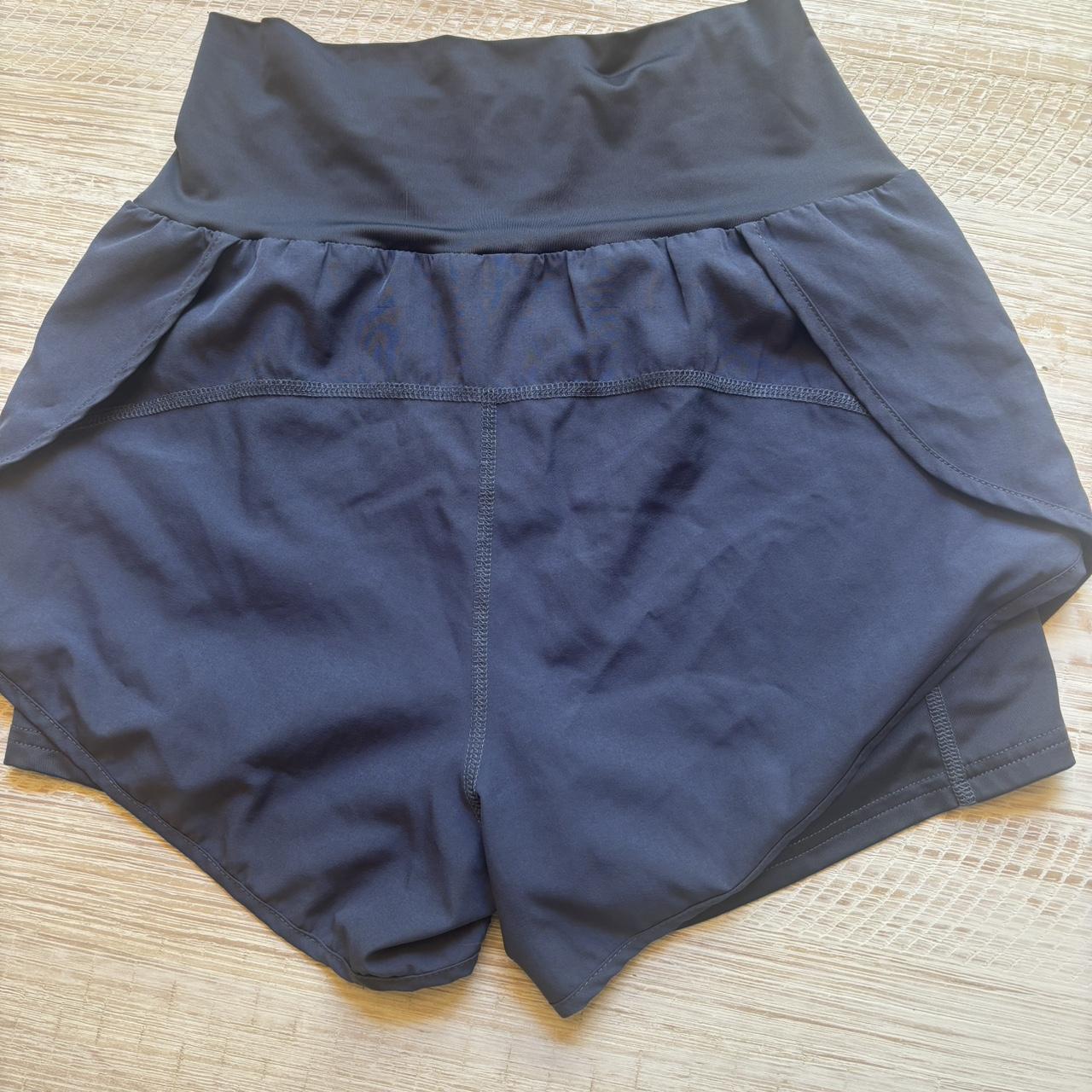 Dark navy Halara Athletic shorts with built in... - Depop