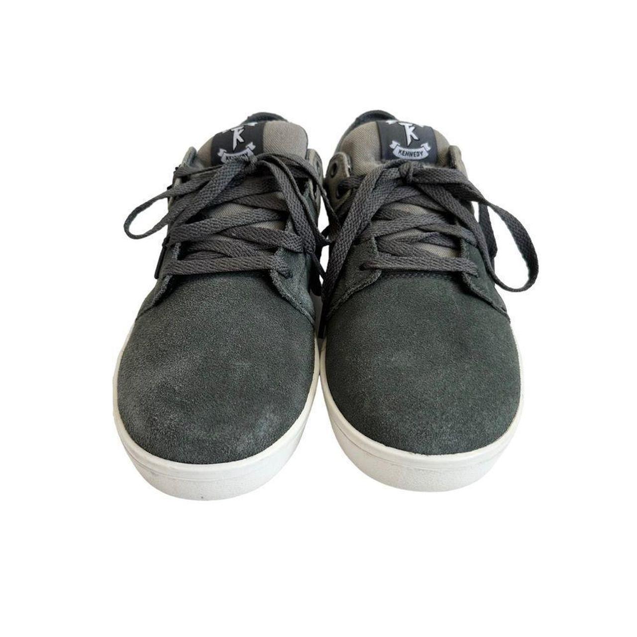 Supra Men’s Gray Suede Low Top Sneakers Size:... - Depop