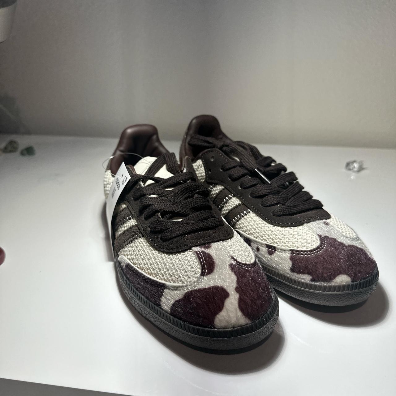 Brand new cow adidas sambas • Real pony hair •... | Depop