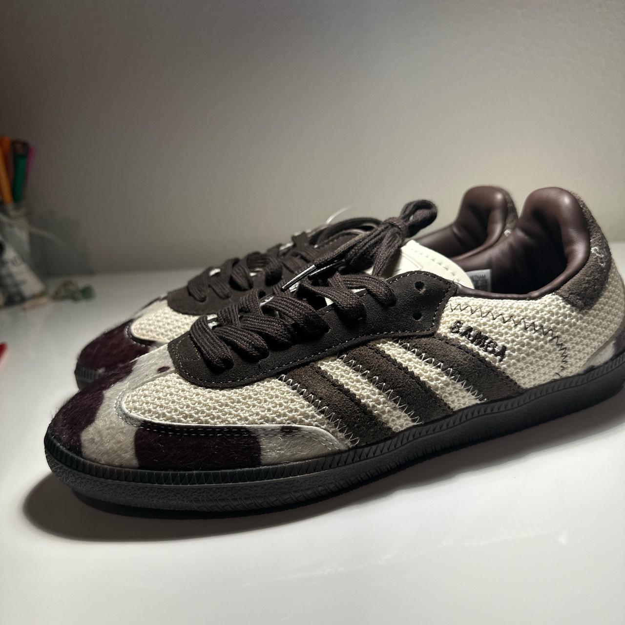 Brand new cow adidas sambas • Real pony hair •... | Depop