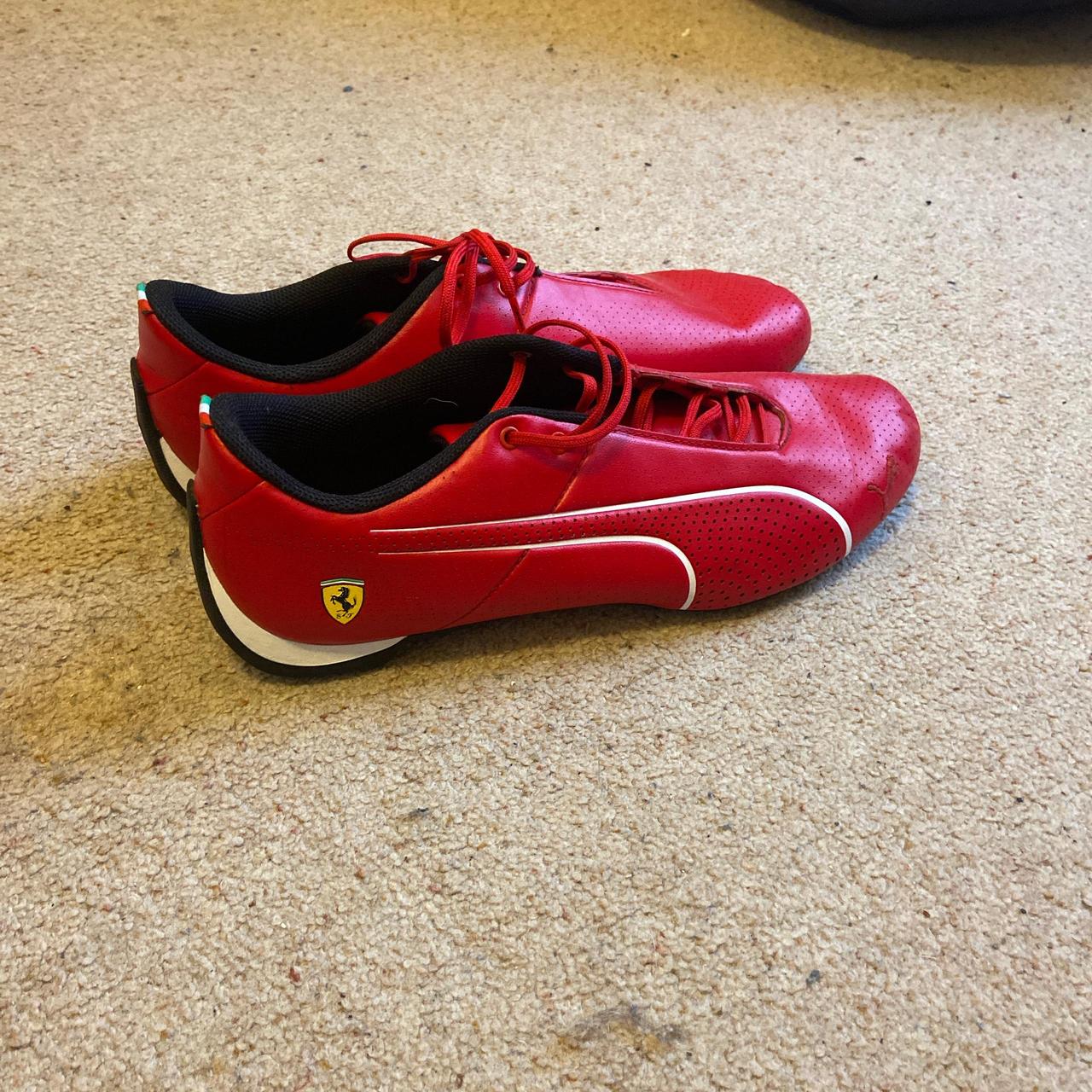 Puma Ferrari red shoes - Depop