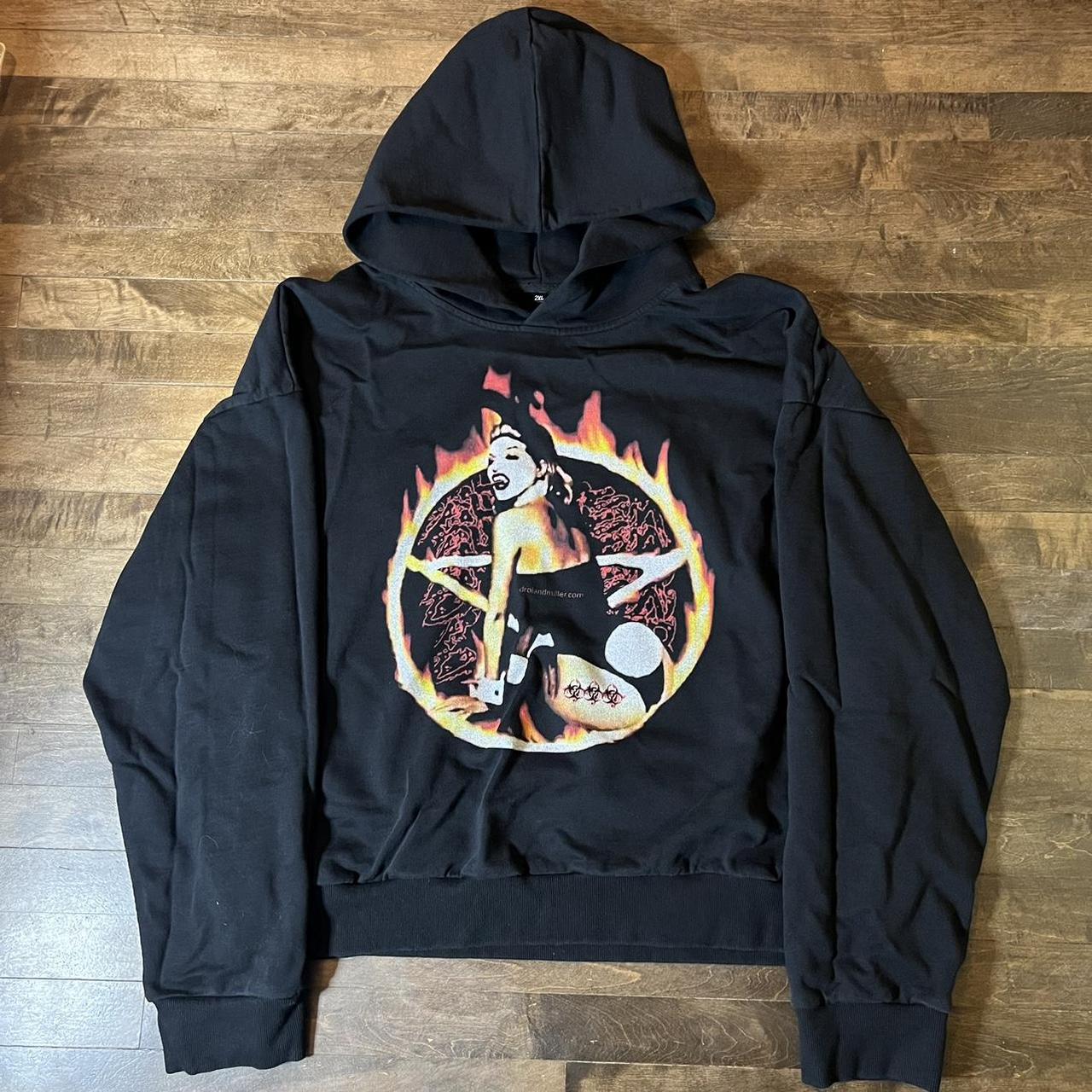 Droland Miller front and back Bunny Model Hoodie... | Depop