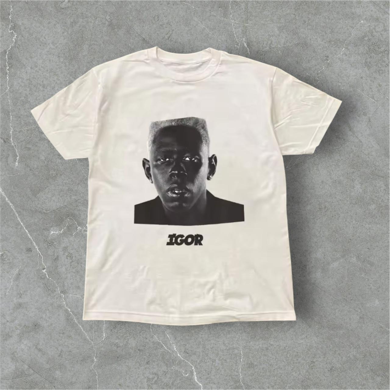 Tyler The Creator Igor Tour Tee in white and black... | Depop