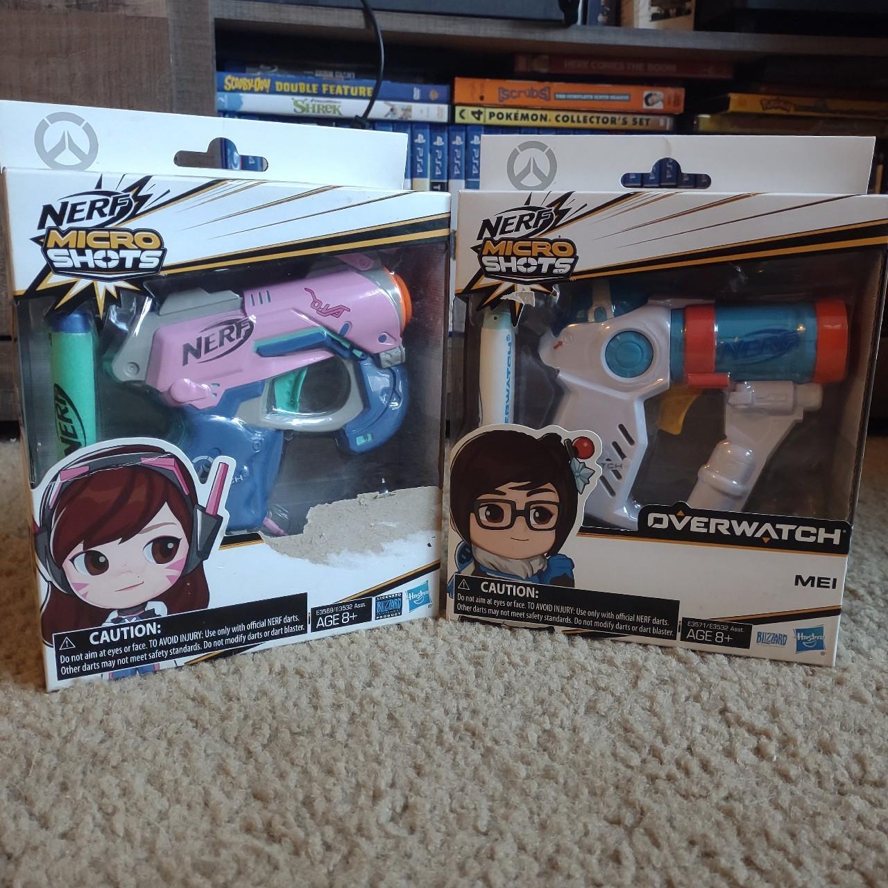 Overwatch Nerf Micro Shots Mei and D.VA BRAND NEW,... - Depop