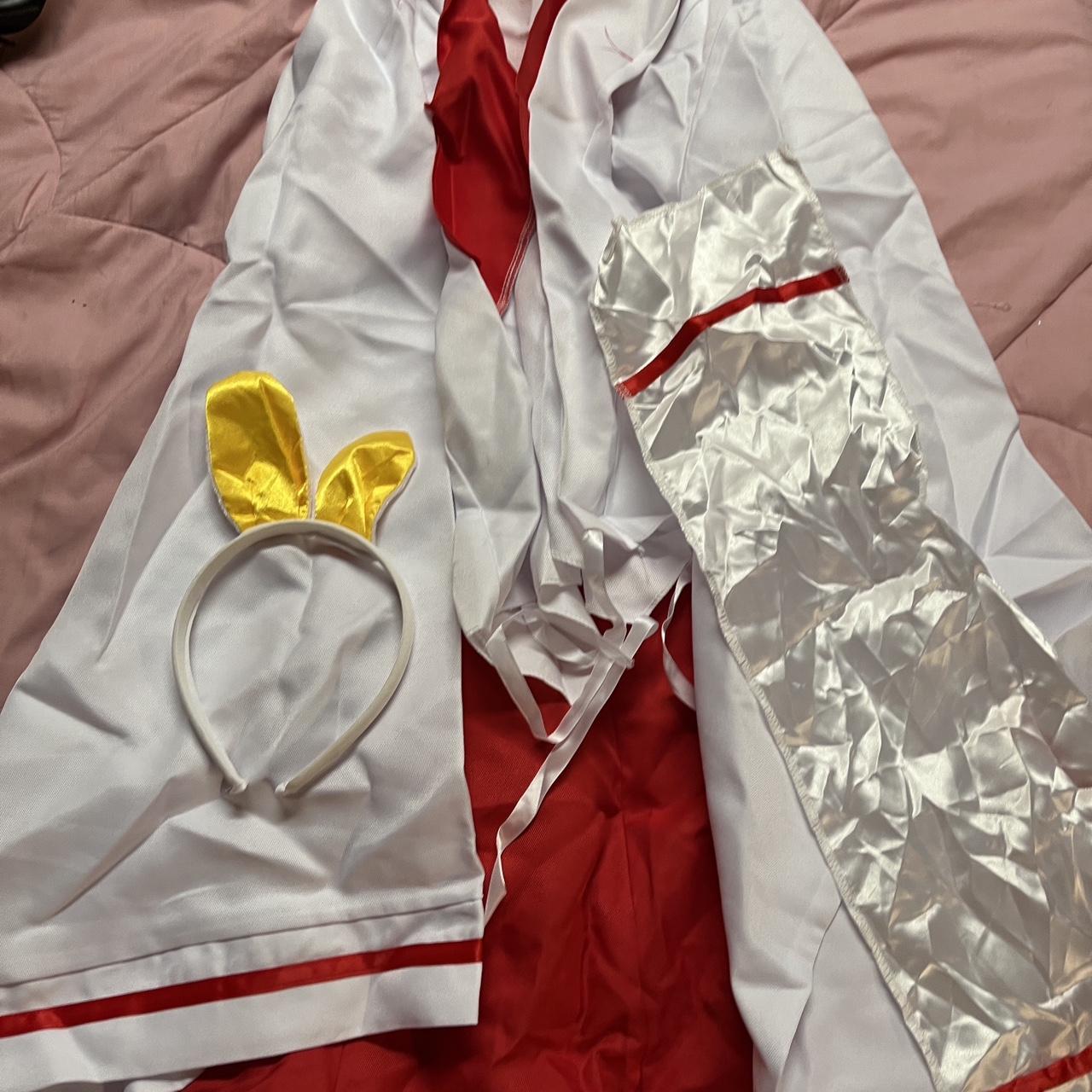 Red and White Kimono Cosplay Size M Includes too,... - Depop