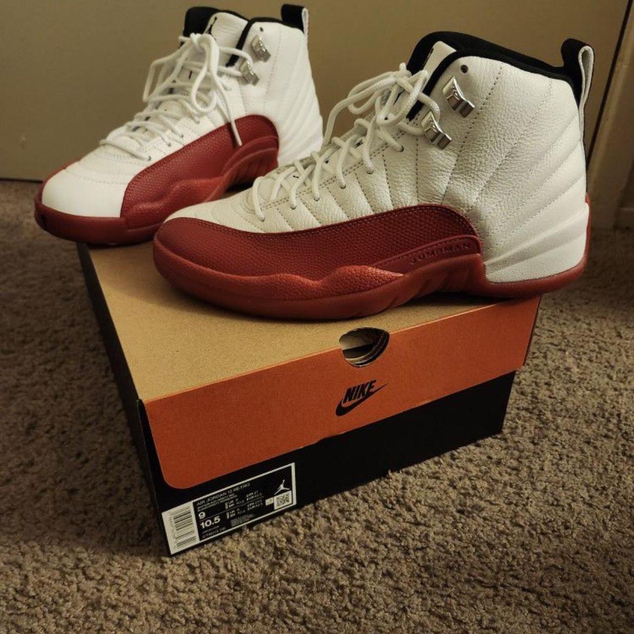 Jordan 12 with box 10.5 - Depop