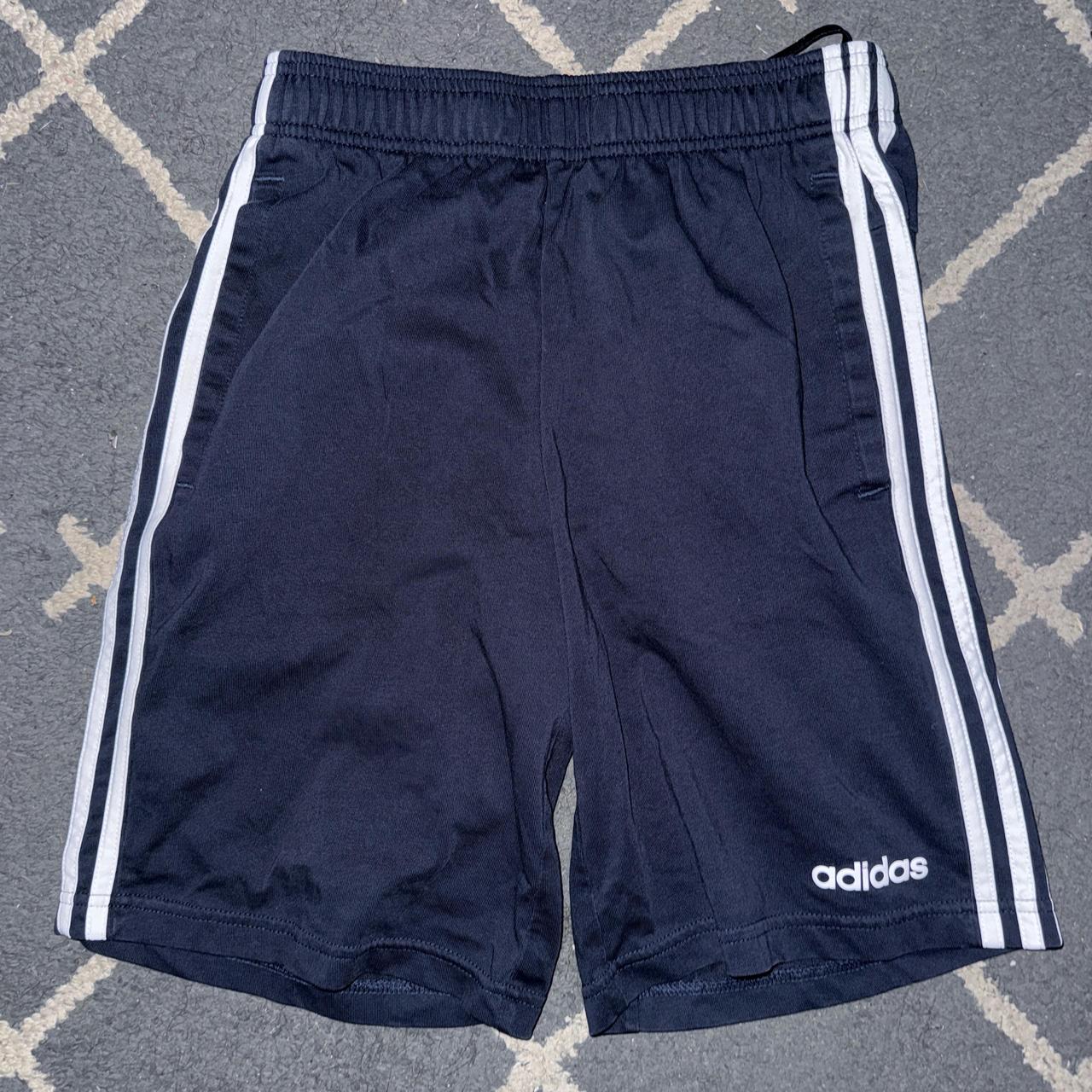 Small Navy Blue Adidas Shorts (Lightly Worn) #Adidas - Depop