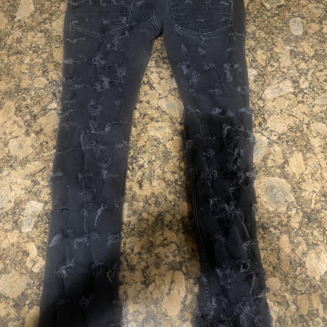 Distressed reaper jeans Size 30/32 Custom made - Depop