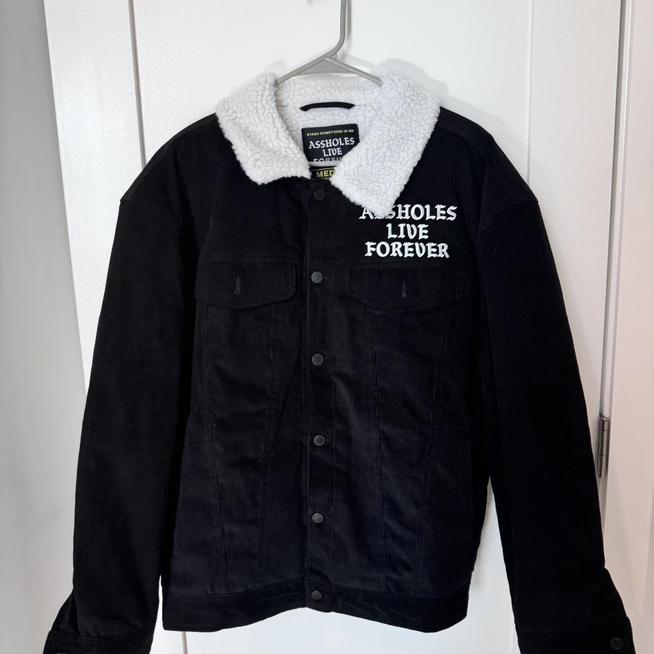 assholes live forever jacket! super warm and soft,... - Depop