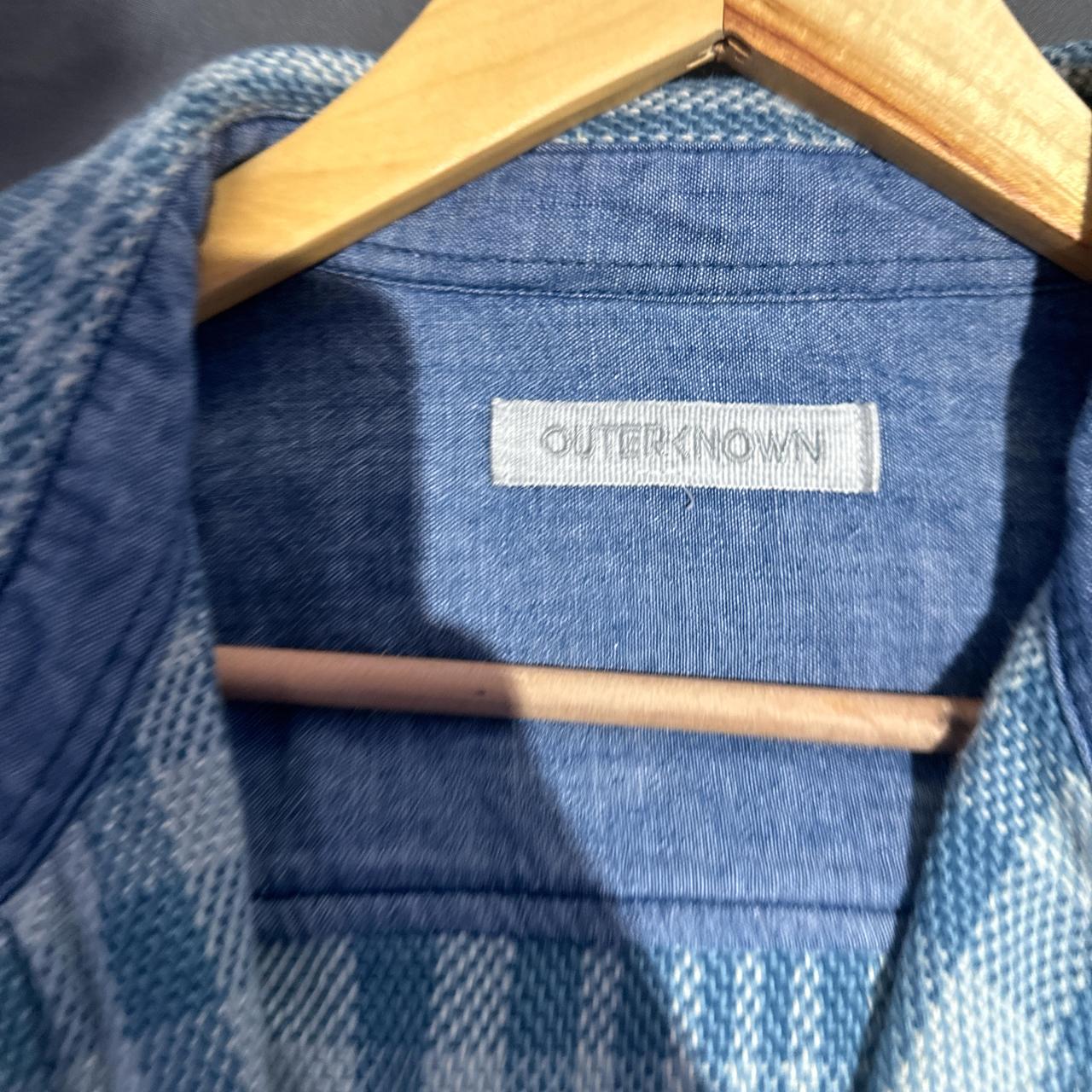 Outerknown jacket for fall/Winter Flannel light blue... - Depop