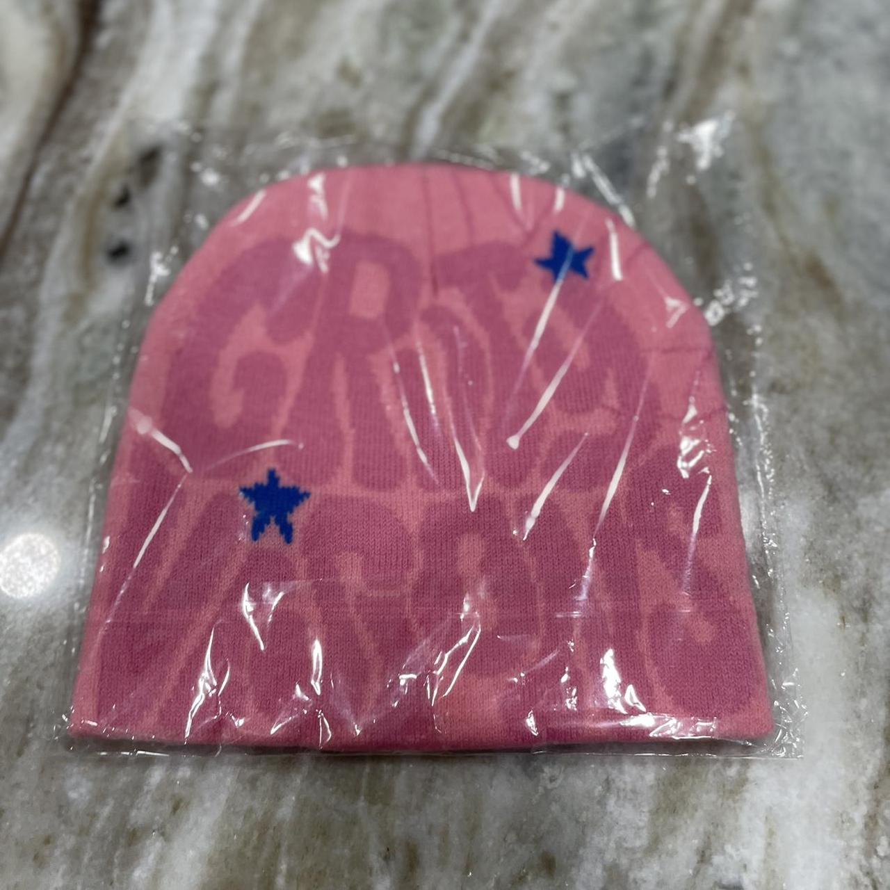 Pink and blue Corteiz beanie #streetwear - Depop