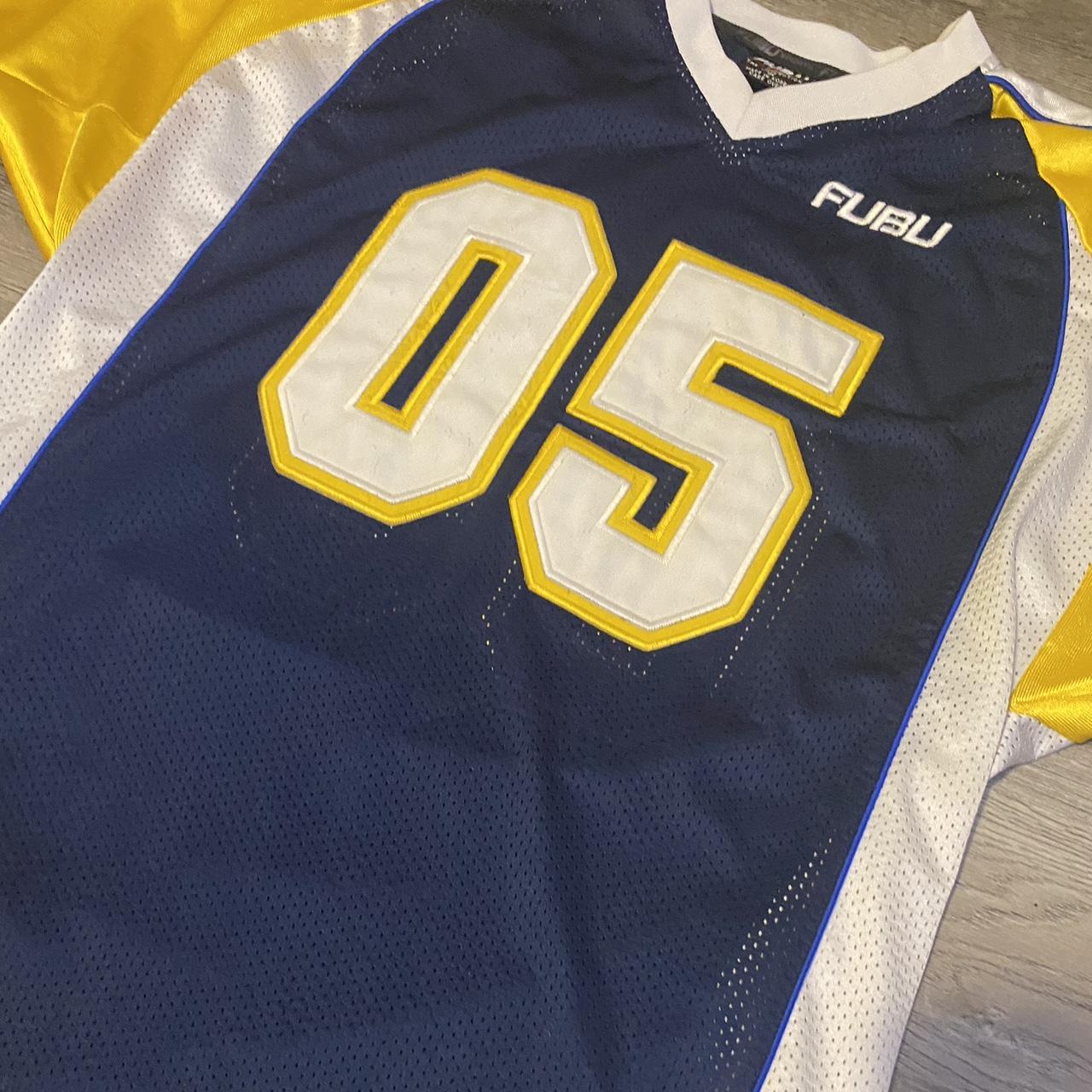 Vintage Y2K FUBU football jersey 05 - Depop