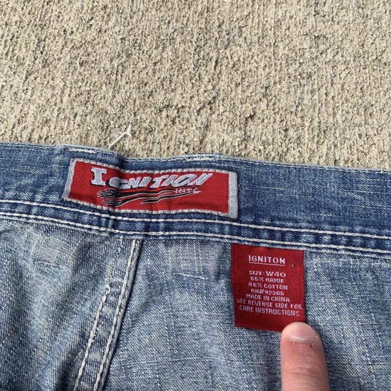 crazy snake embroidered ignition shorts. size... | Depop