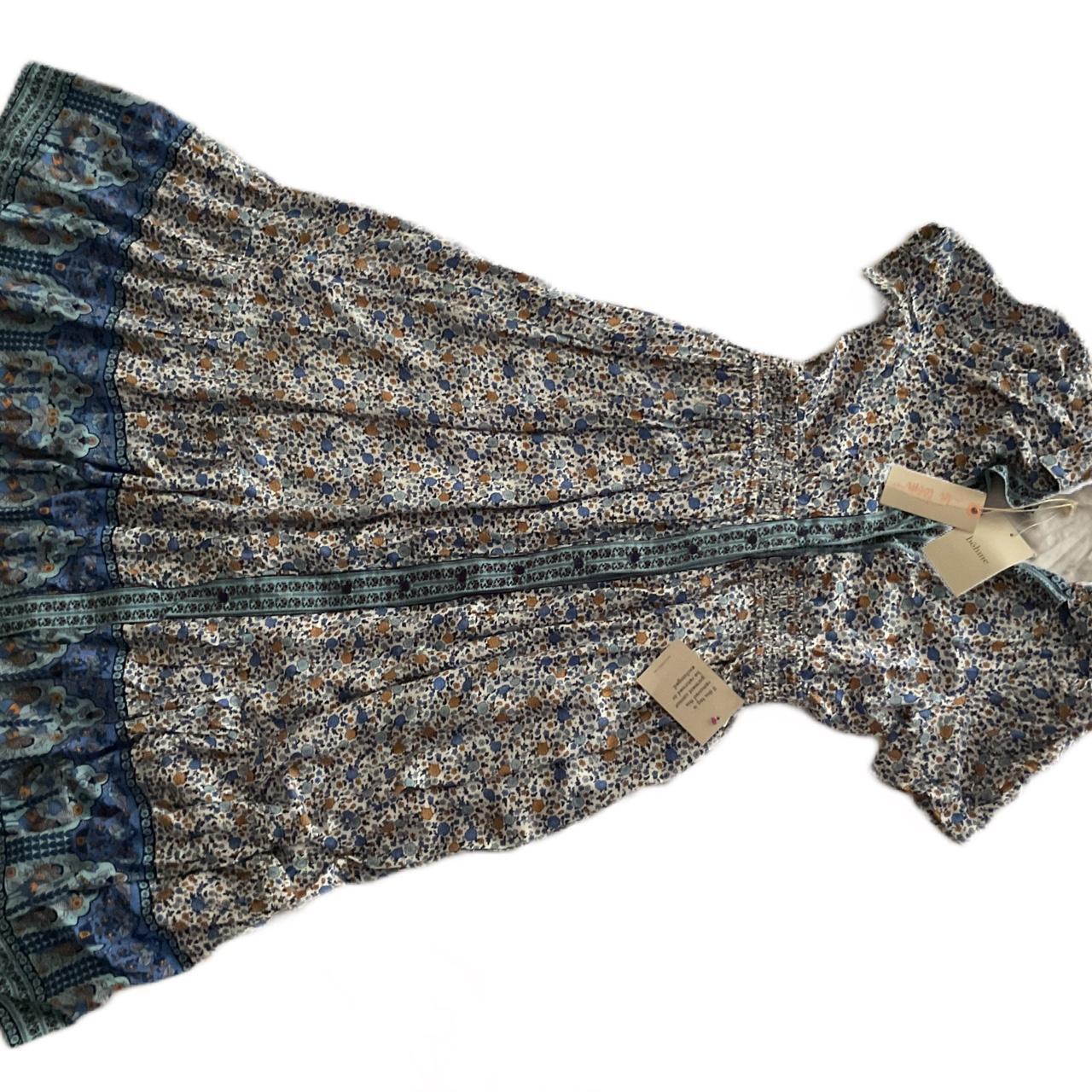 Bohme flower pattern dress Brand new with tags,... - Depop