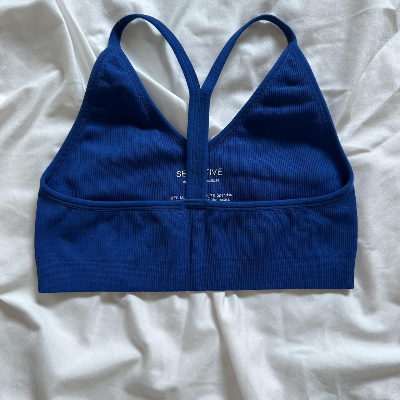 Blue Set Active Set SCULPTFLEX® REMIX RIBBED V BRA... - Depop