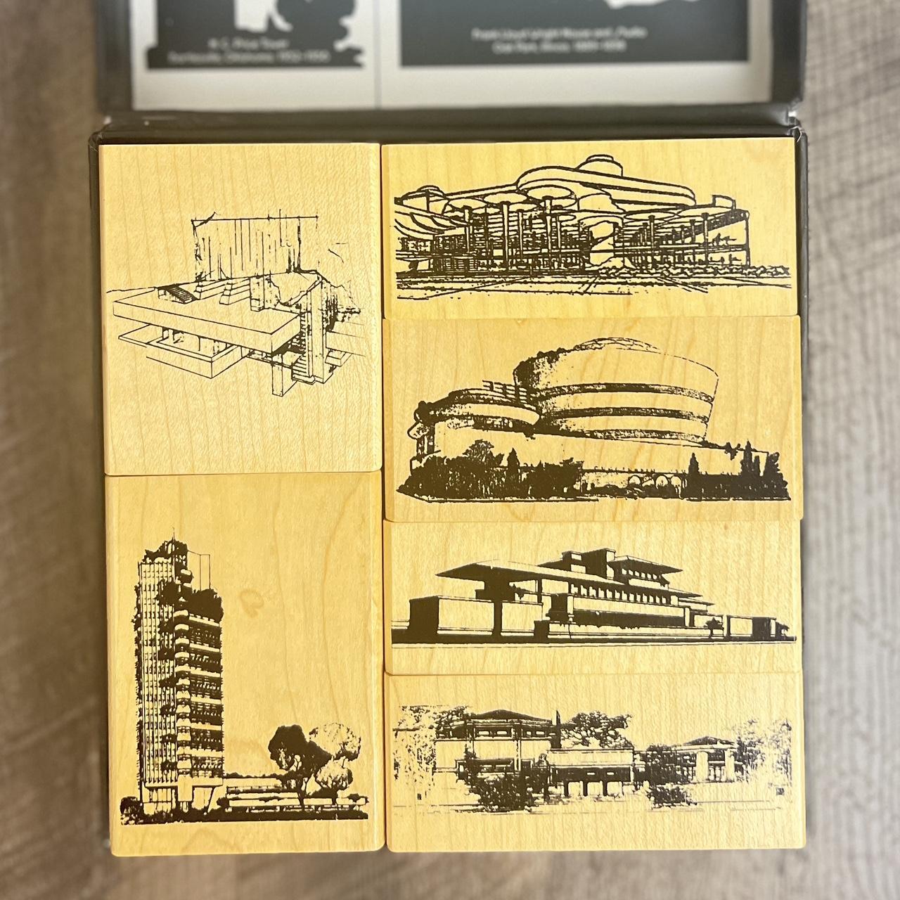 Frank Lloyd Wright Stamp Set New with defect to box... - Depop