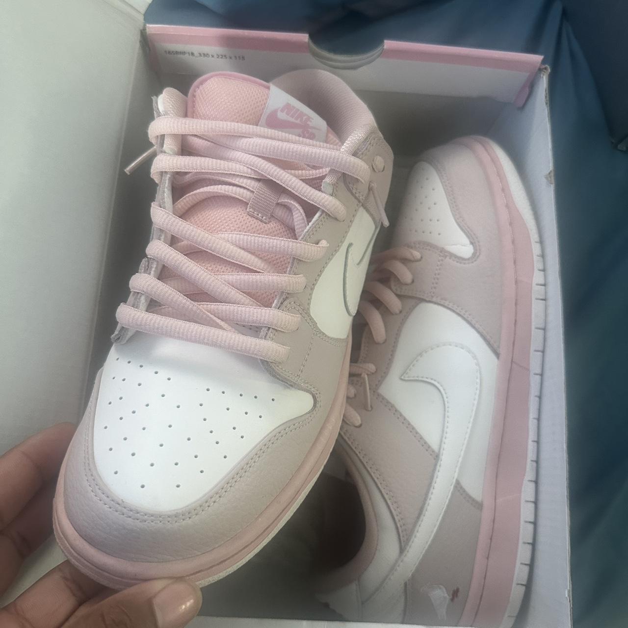 Nike Sb pink pigeon dunks barley worn excellent... | Depop