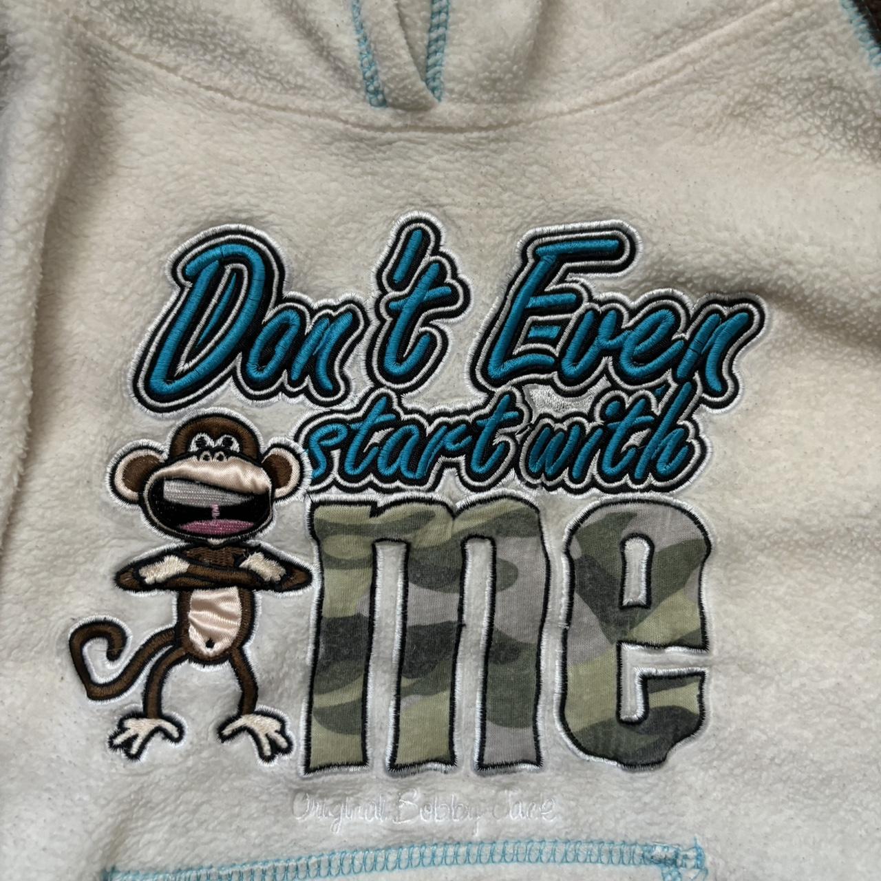 2000s bobby jack camo hoodie kids size large but... | Depop