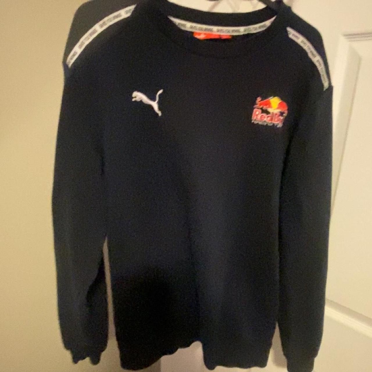 Puma black and red Red Bull jumper #RedBull - Depop