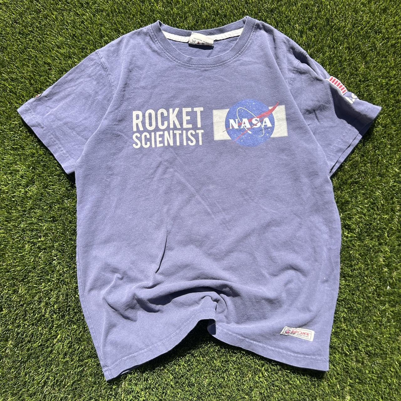 Vintage style Red canoe NASA Space rocket scientists... | Depop