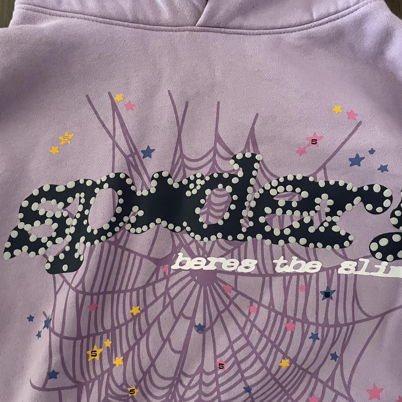 New purple açaí spider hoodie size large with tags... - Depop