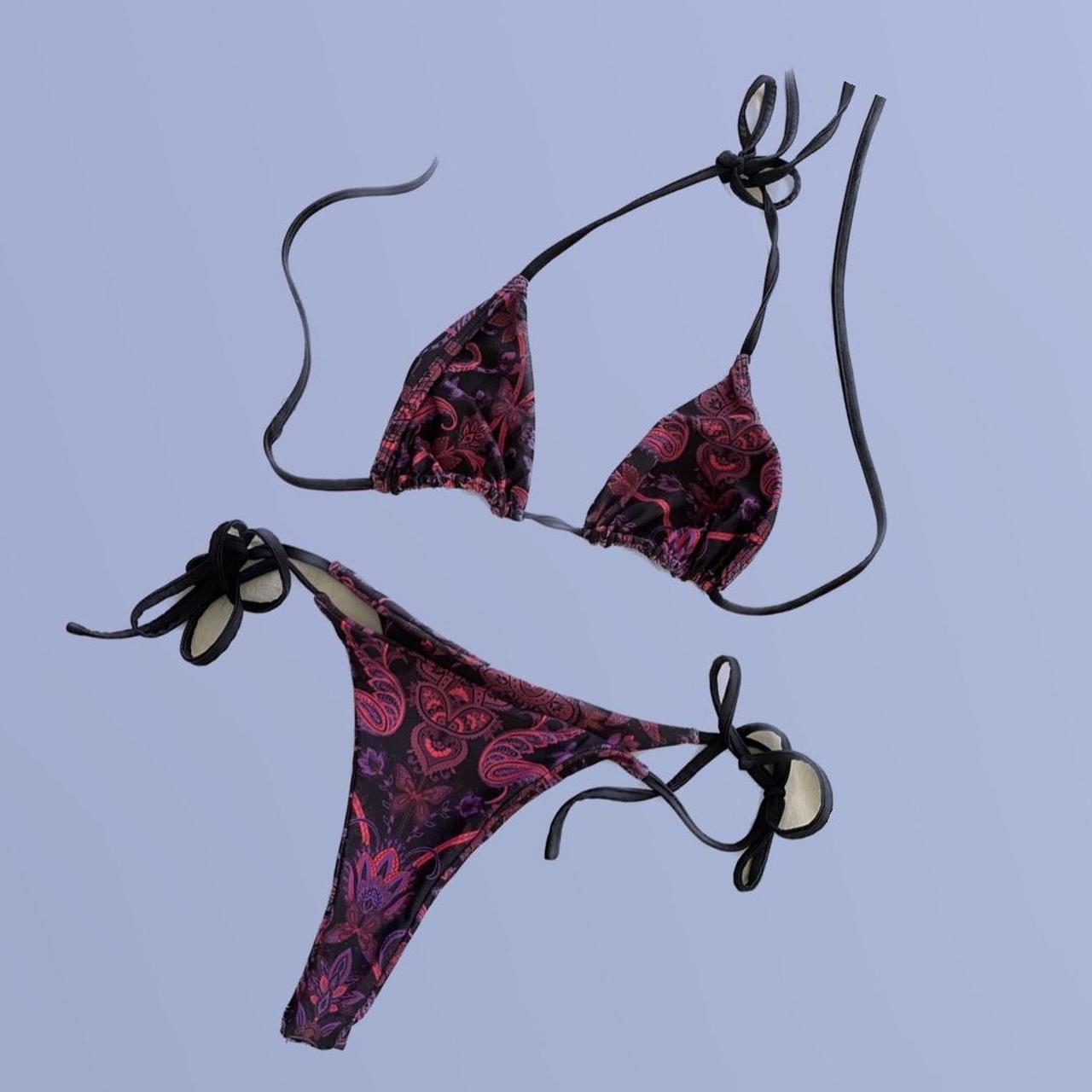 Iamgia Harlow Bikini Set In Black Paisley Tags On Depop