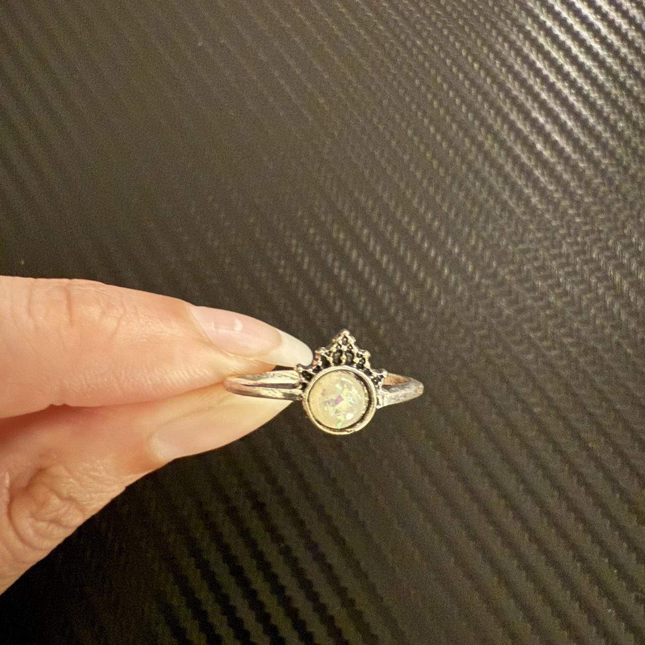 New gem silver plated ring. Size 7/8. #rings #rings... - Depop