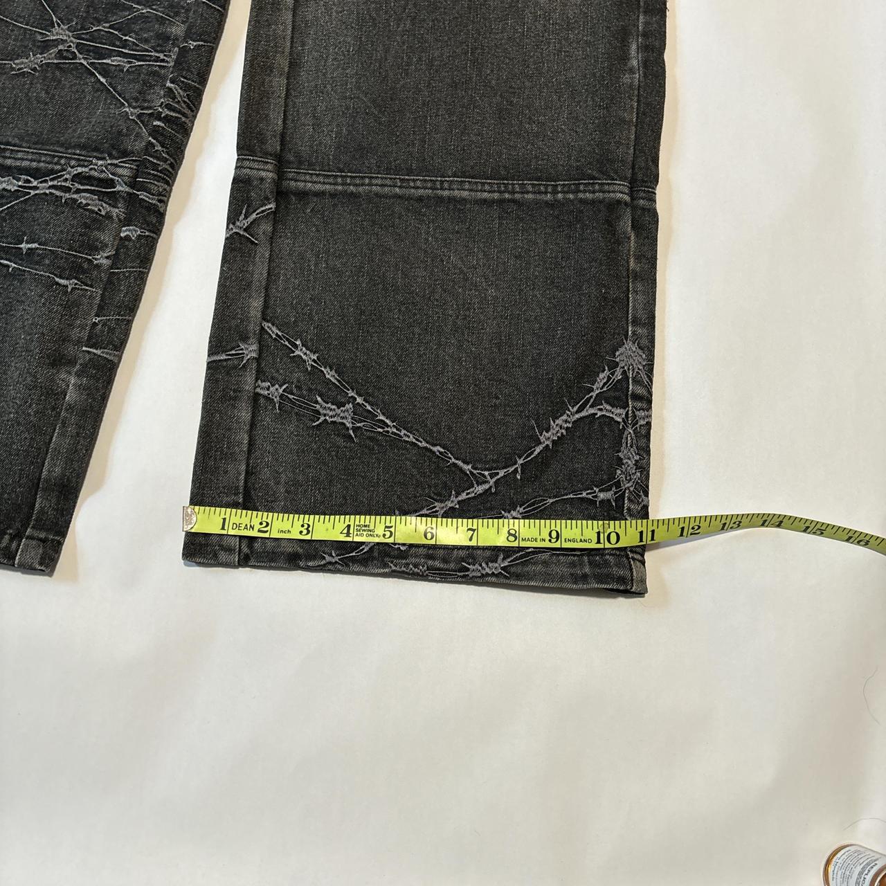 Ditch La Barbed wire denim. Fits long and baggy size... - Depop