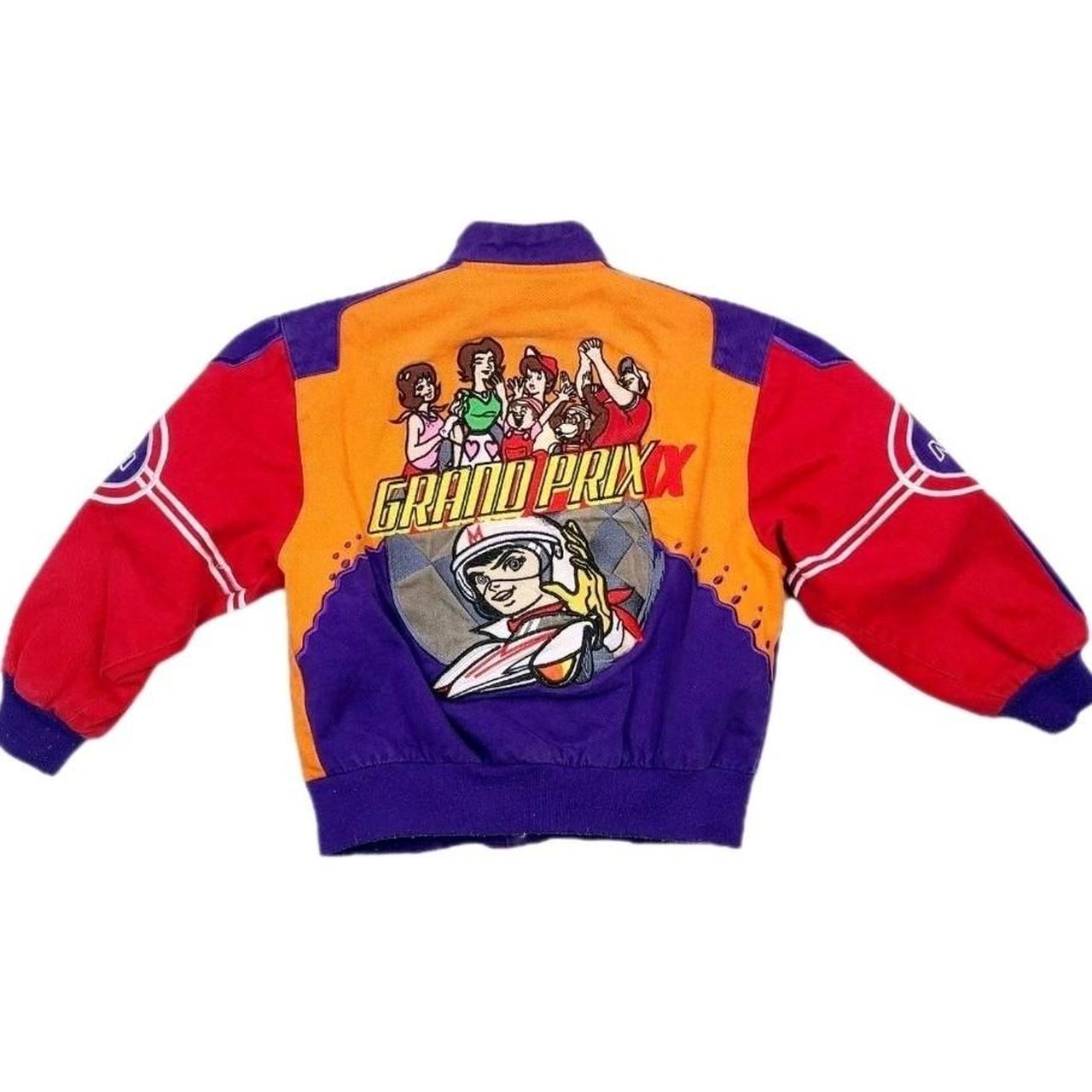 Vtg Y2K Speed Racer Women's Small Cropped NASCAR... | Depop