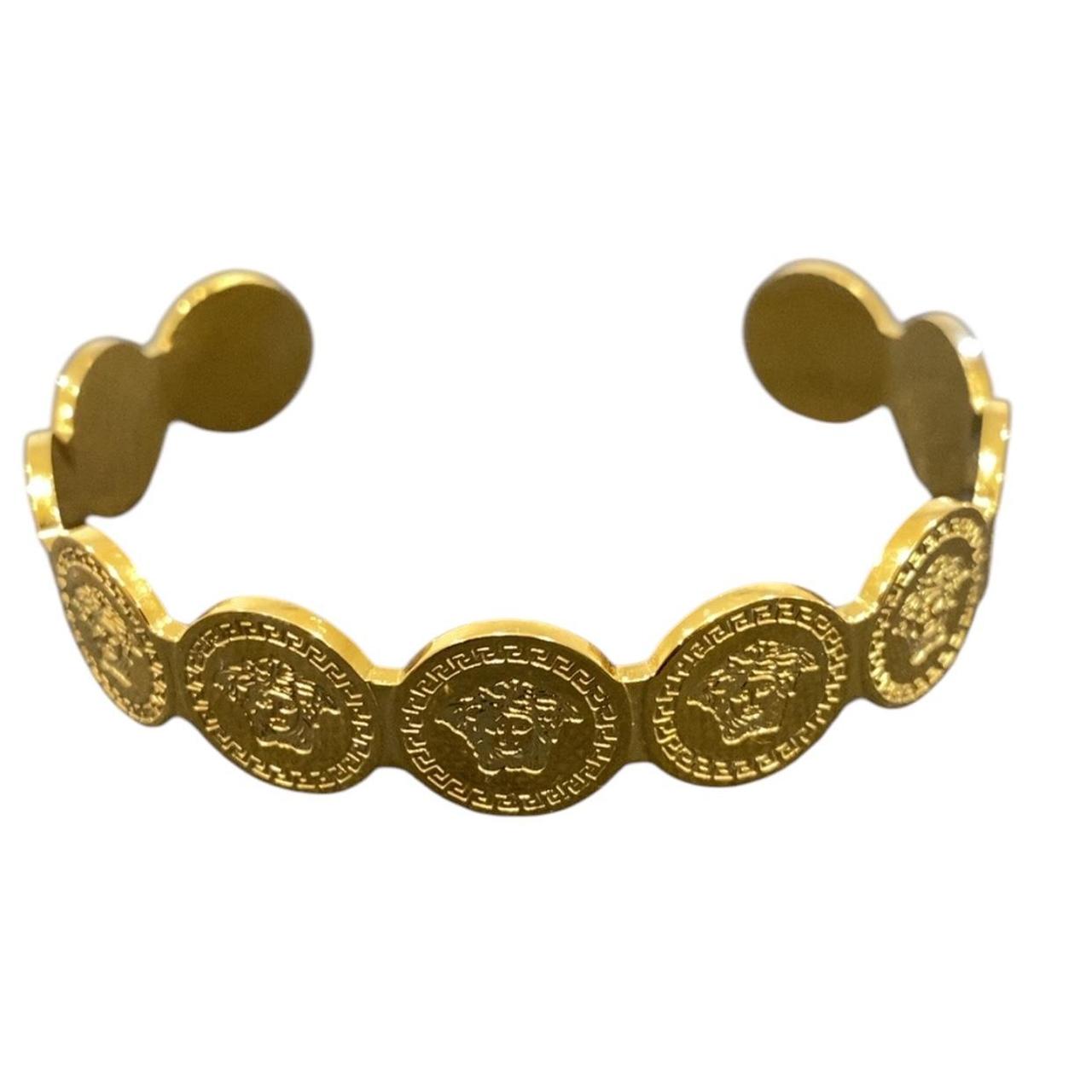 Gold Versace coin bracelet #luxuryjewellery | Depop