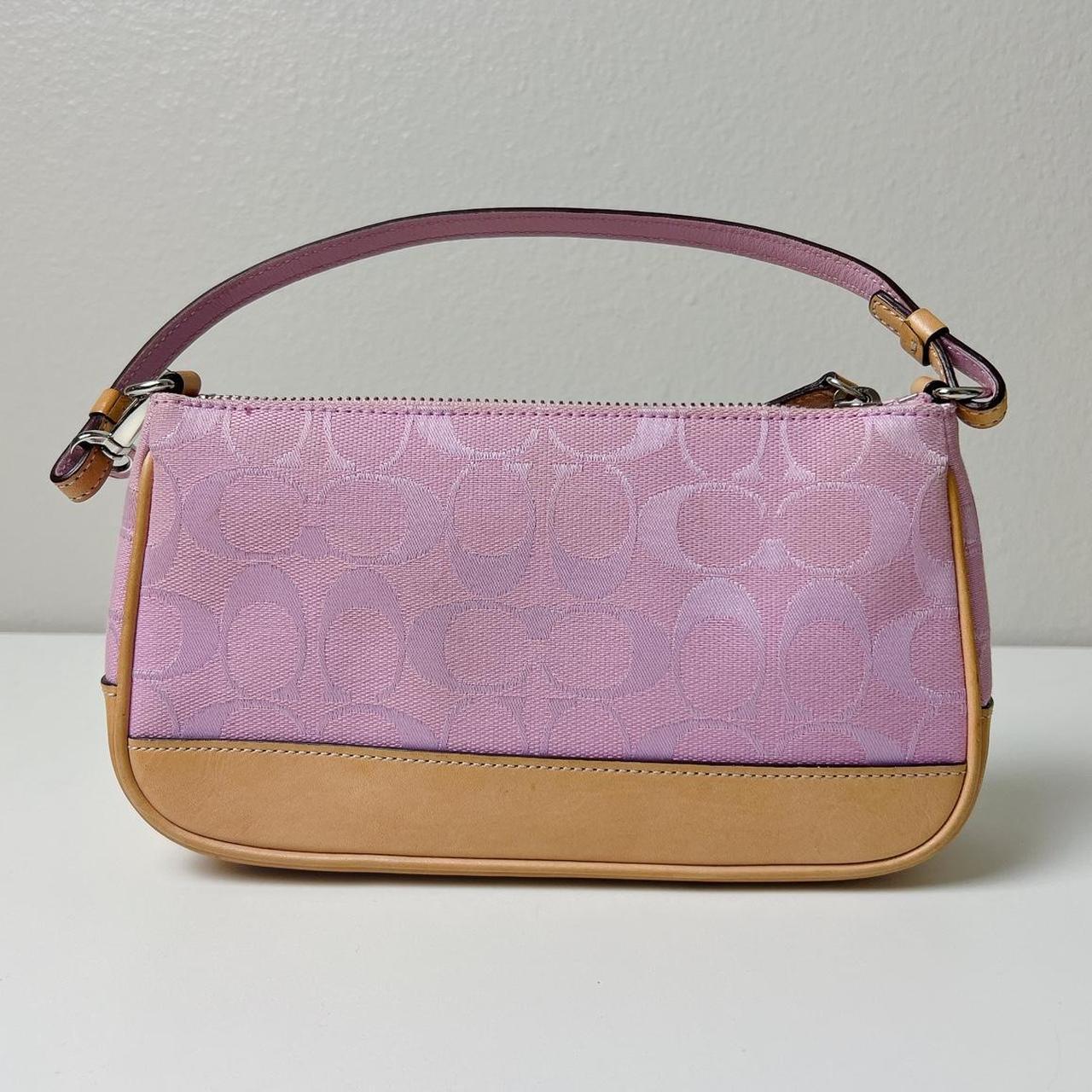 Y2K Coach demi monogram shoulder bag In baby pink It... - Depop