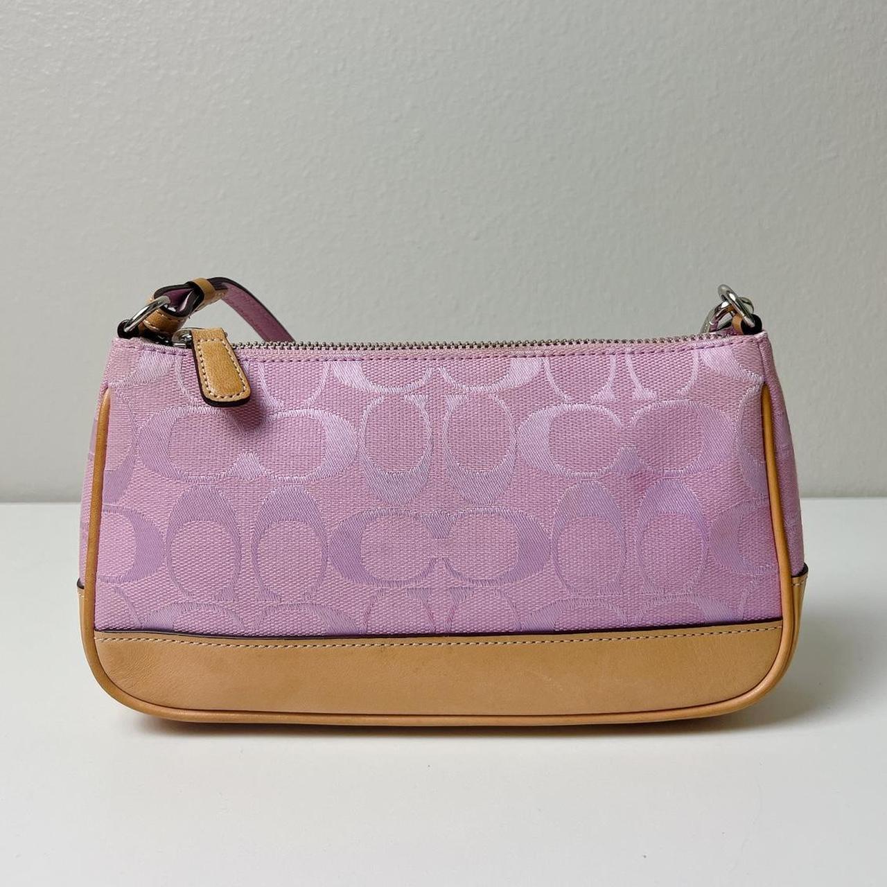 Y2K Coach demi monogram shoulder bag In baby pink It... - Depop