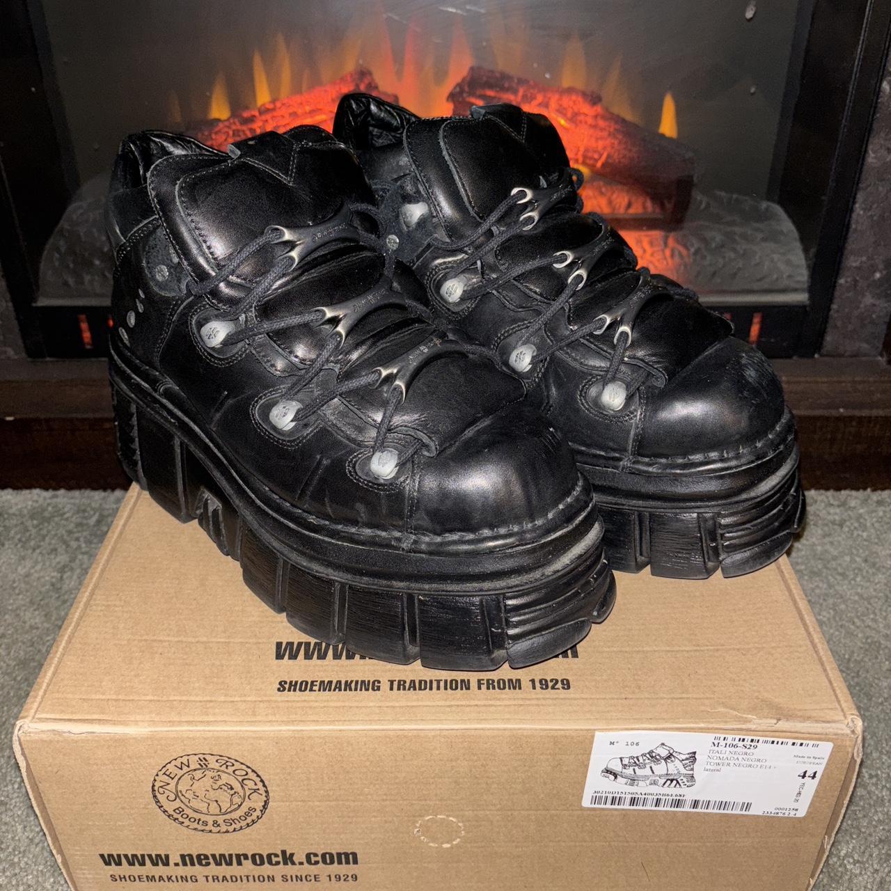 Black new rock m-106-s29 Size 44 (men’s: 10 1/2 ... | Depop