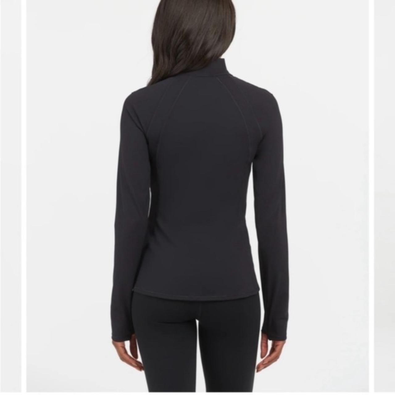 SPANX Contour Jacket Black Zip Up Size XS... - Depop