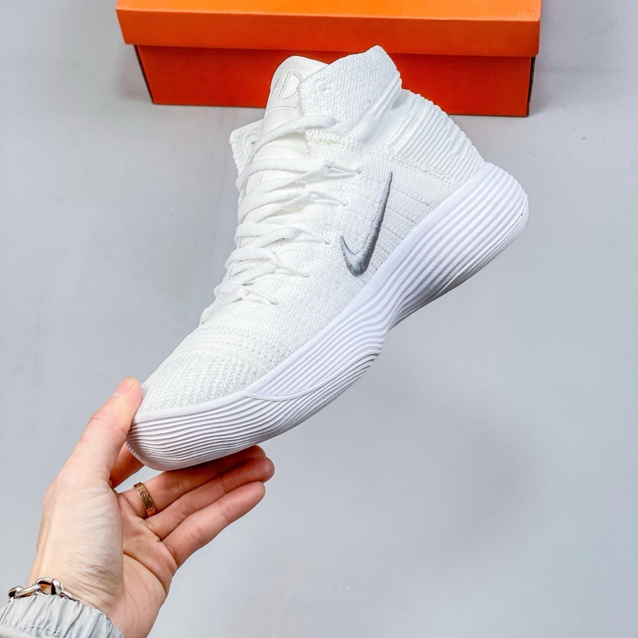 Nike Hyperdunk 2017 Flyknit Green Skyfoot breathable... - Depop