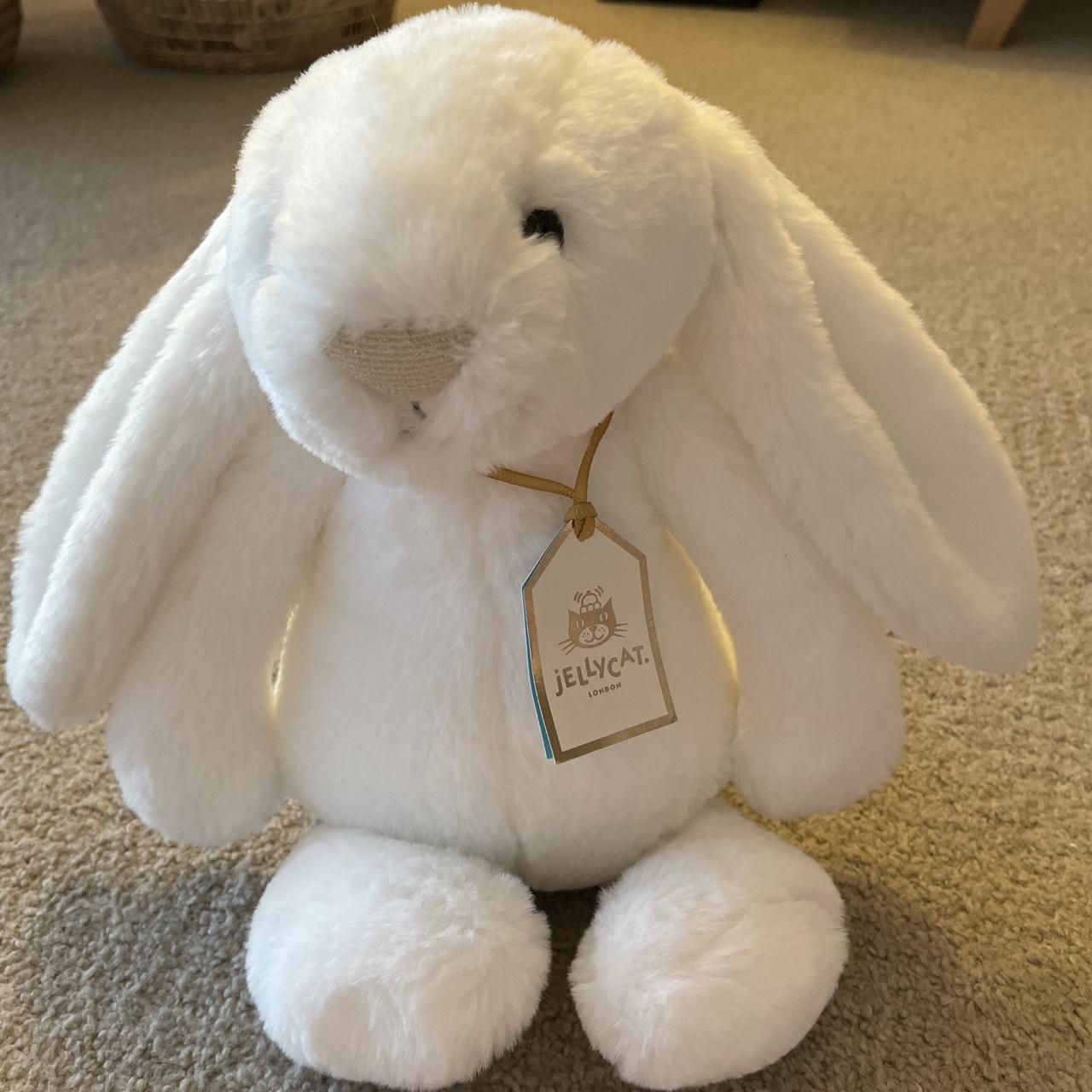 Jellycat LIMITED GOLD TAG luxe bunny luna, brand... - Depop
