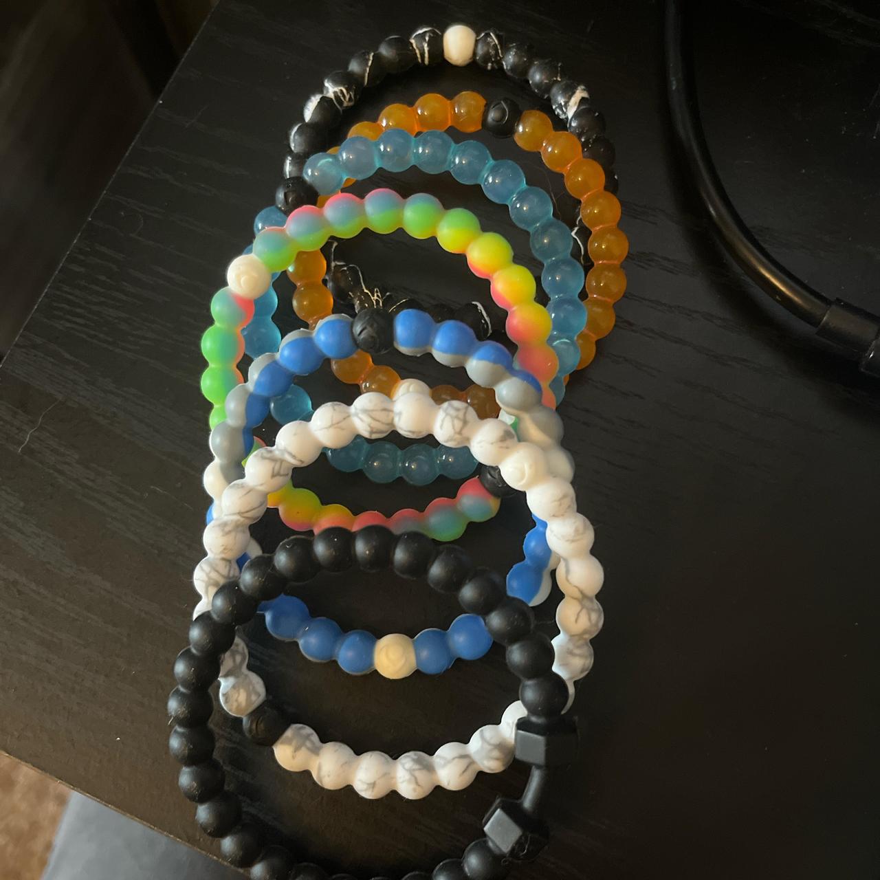 7 Lokai bracelets. Size M. #lokai #bracelet - Depop