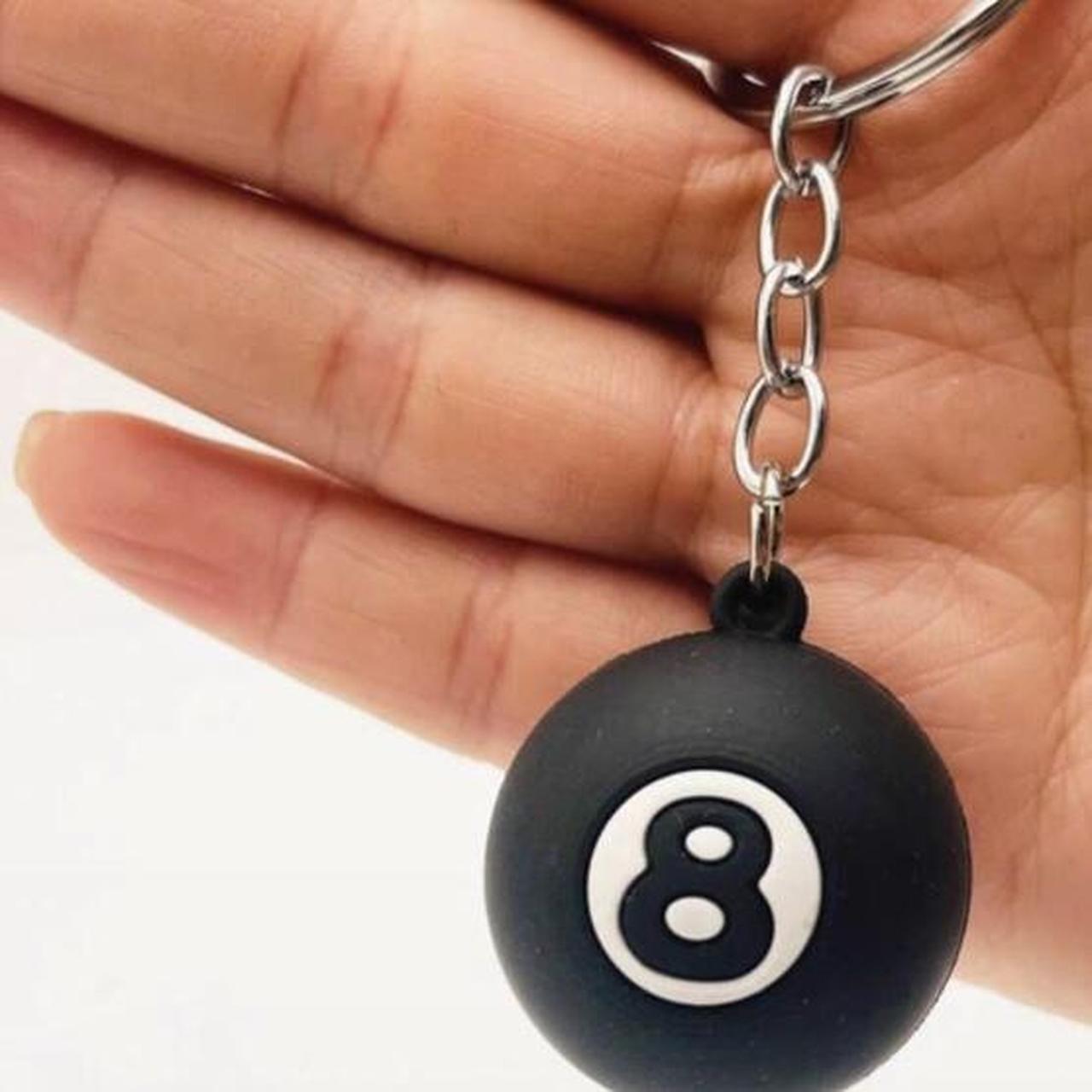 8 ball keychain charm Stüssy inspired #stussy... - Depop