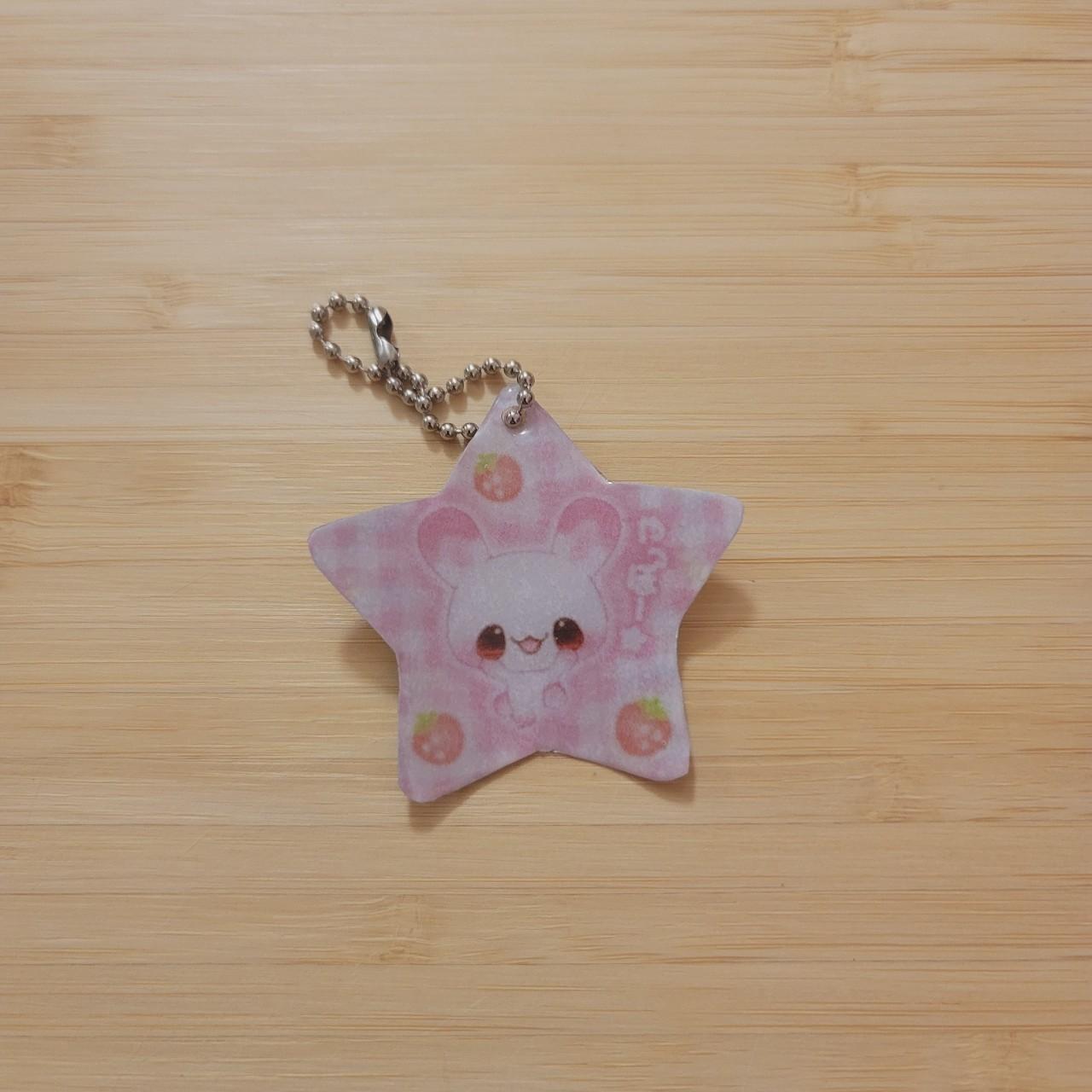 Kawaii Pink Star Keychain! #pink #star #keychain... - Depop