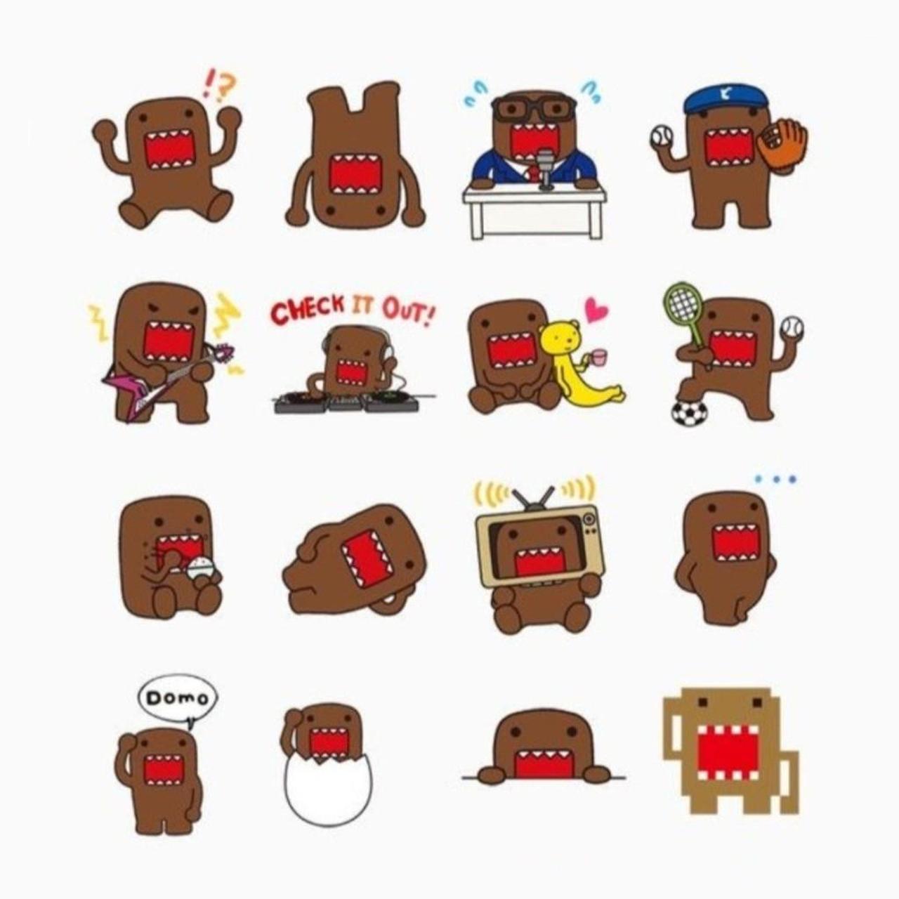 Domo sticker pack! 16 stickers #domo #domokun... - Depop